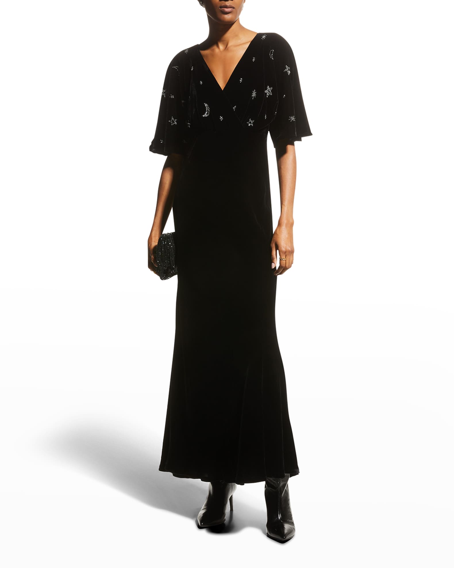Johnny Was Janis Velvet Maxi Dress Neiman Marcus