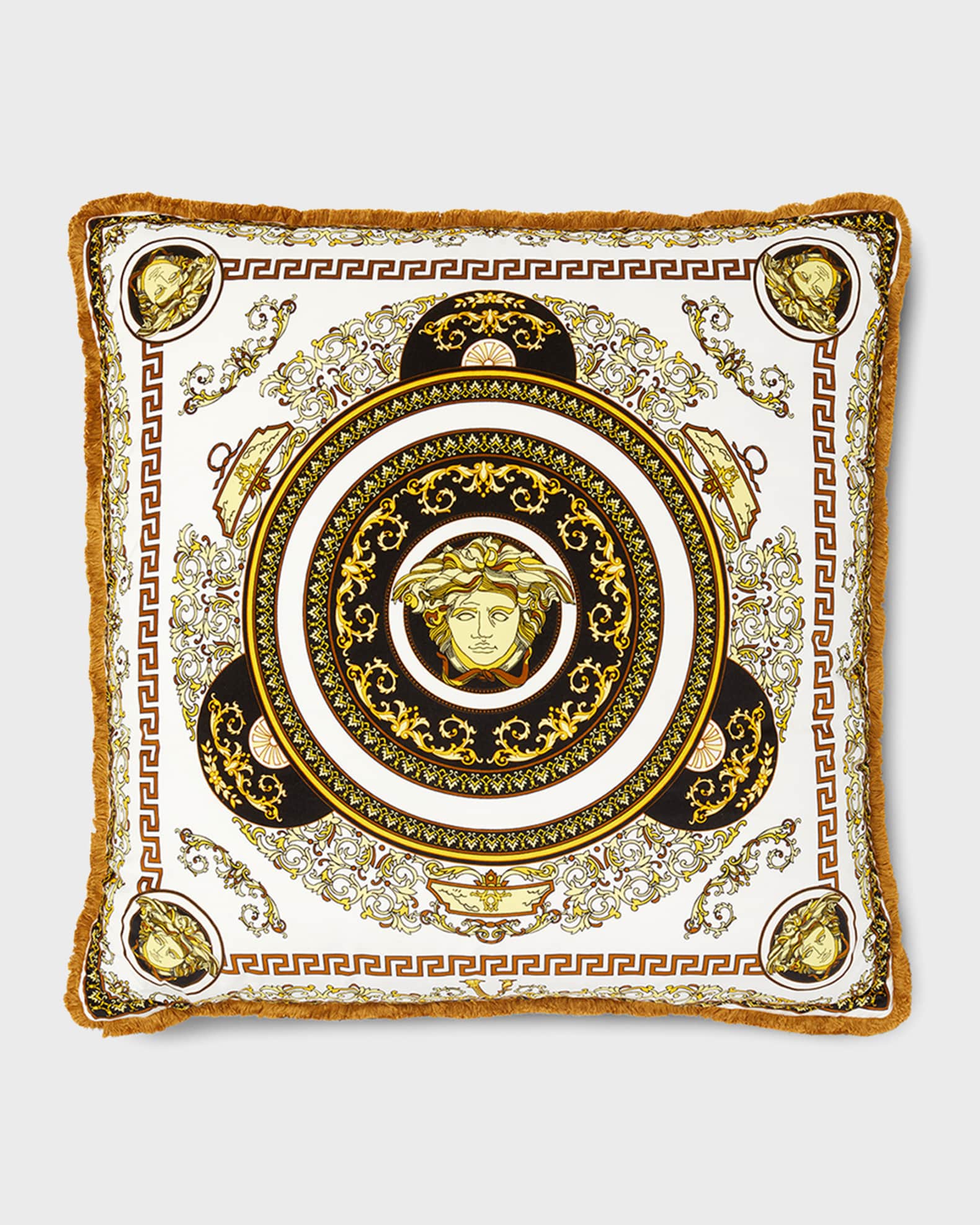 Versace Home Collection Medusa Gala Pillow 35"Sq. | Neiman Marcus
