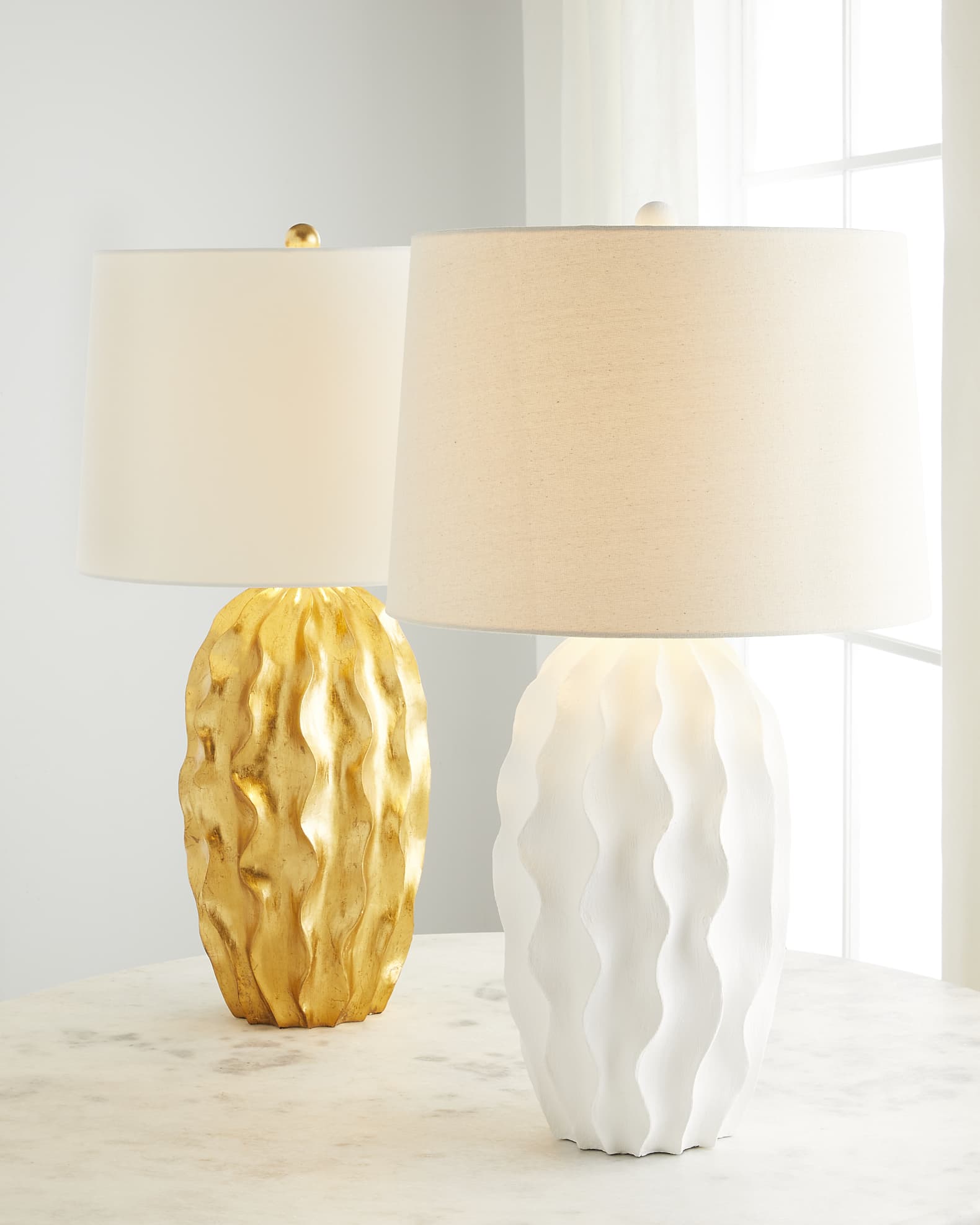 Large Wave Table Lamps | Neiman Marcus