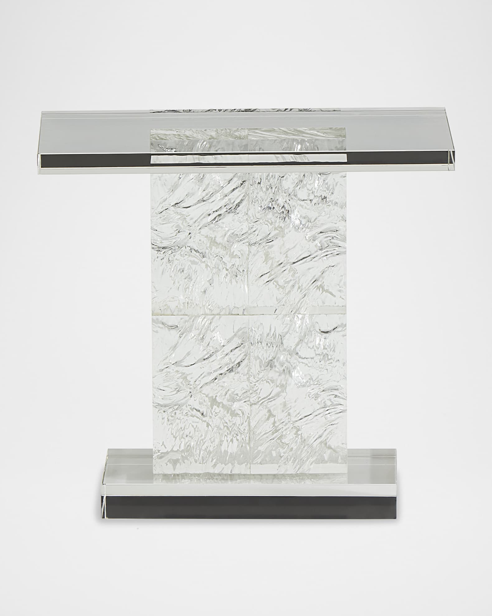 John-Richard Collection Crystal Side Table | Neiman Marcus