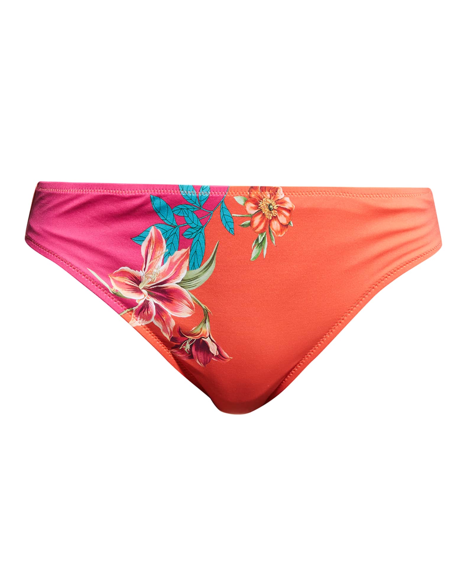 Johnny Was Plus Plus Size Lucy Low-Rise Bikini Bottoms | Neiman Marcus