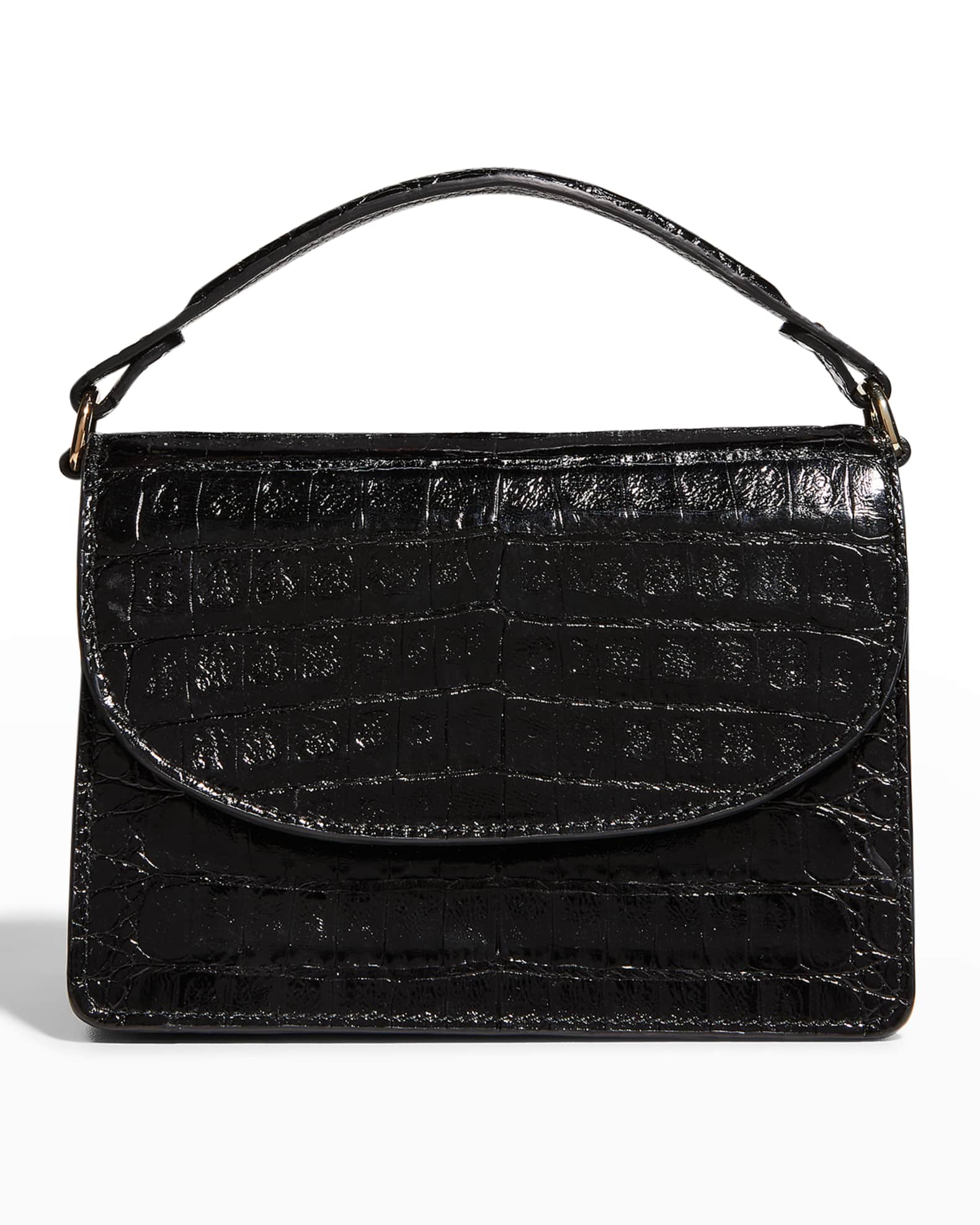 Maria Oliver Valencia Crocodile Top-Handle Bag | Neiman Marcus