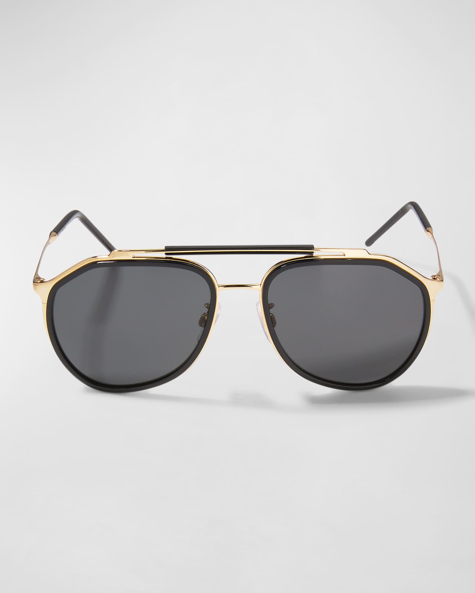 Dolce&Gabbana Men's Two-Tone Aviator Sunglasses | Neiman Marcus