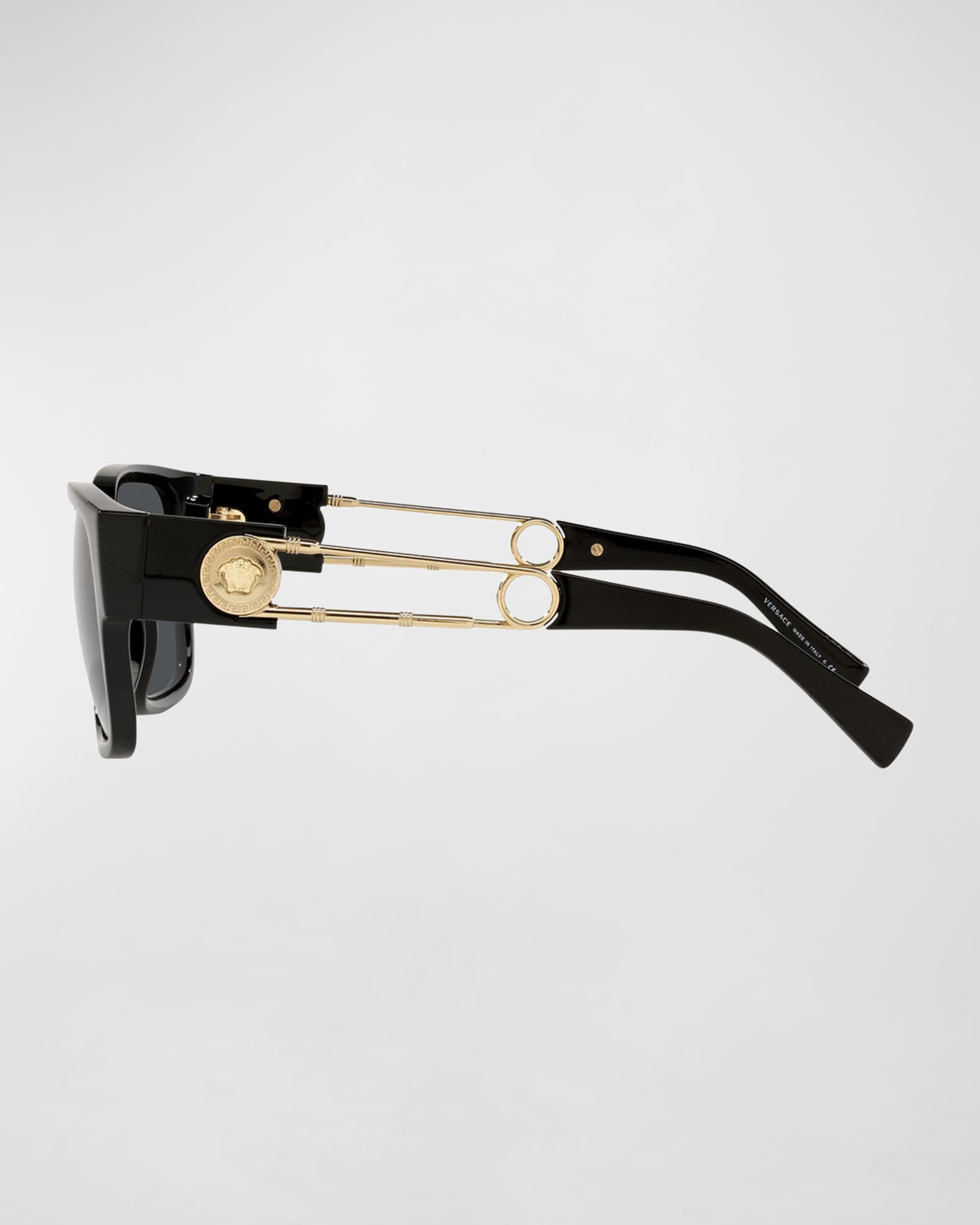 Versace Men's Medusa Paper Clip Sunglasses | Neiman Marcus
