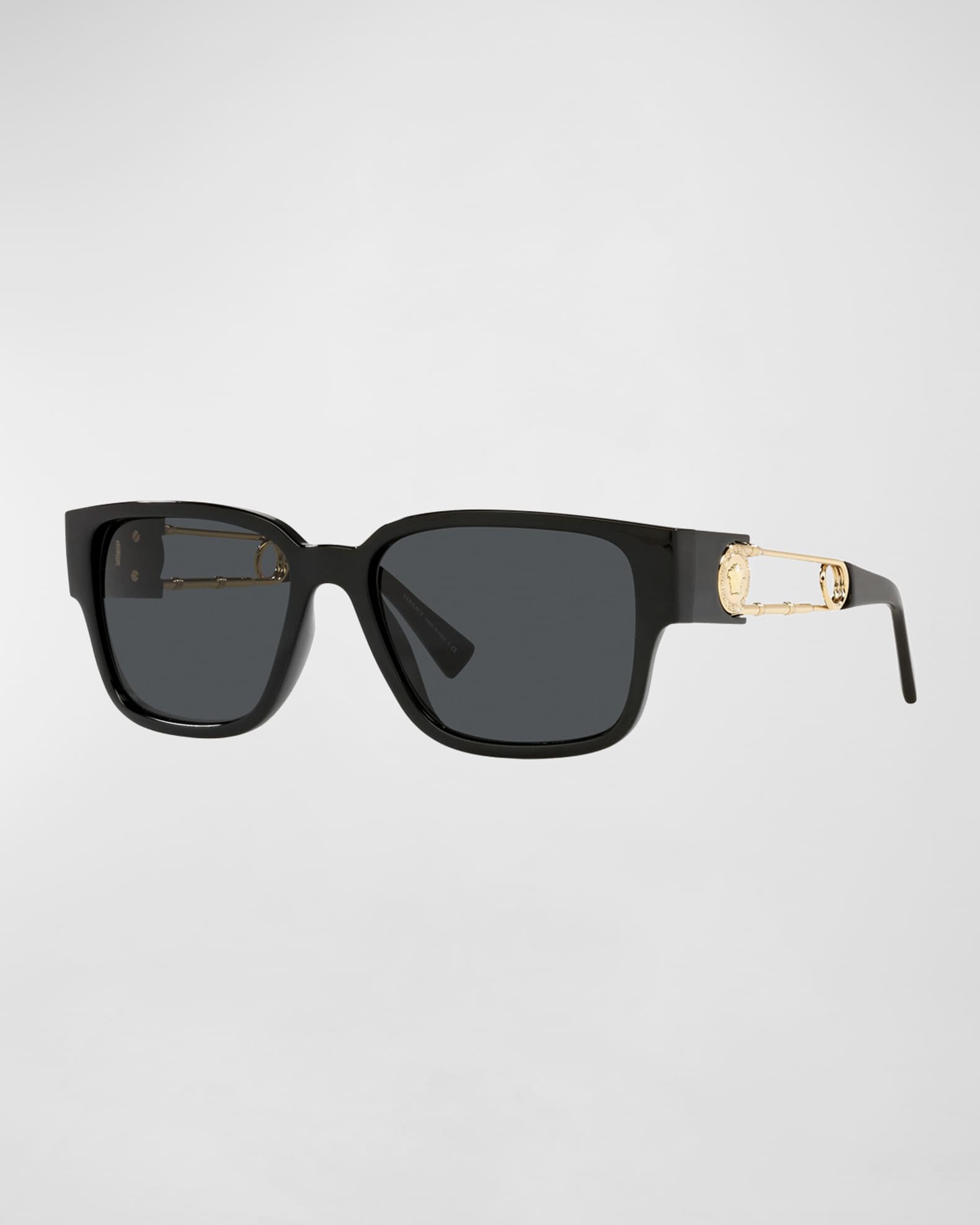 Versace Men's Medusa Paper Clip Sunglasses | Neiman Marcus