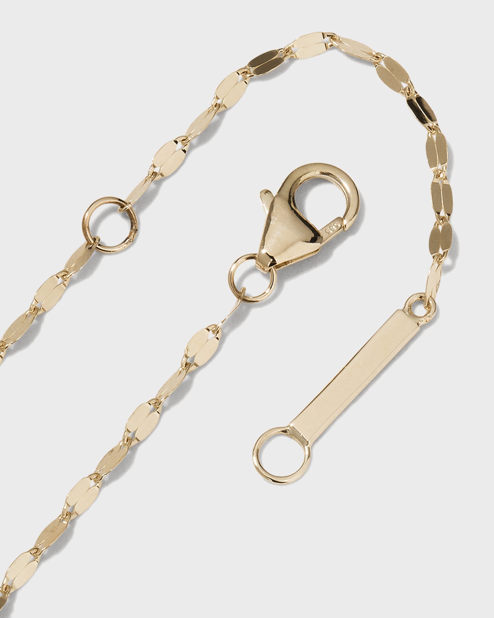 LANA Micro Cursive Initial Necklace | Neiman Marcus