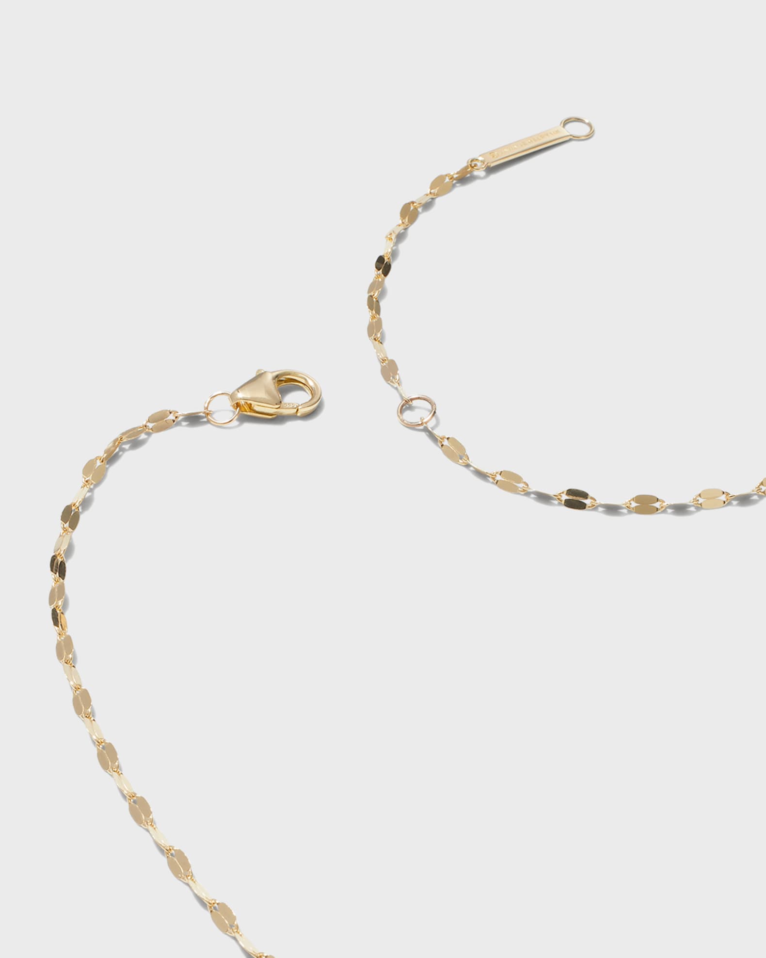 LANA Micro Cursive Initial Necklace | Neiman Marcus