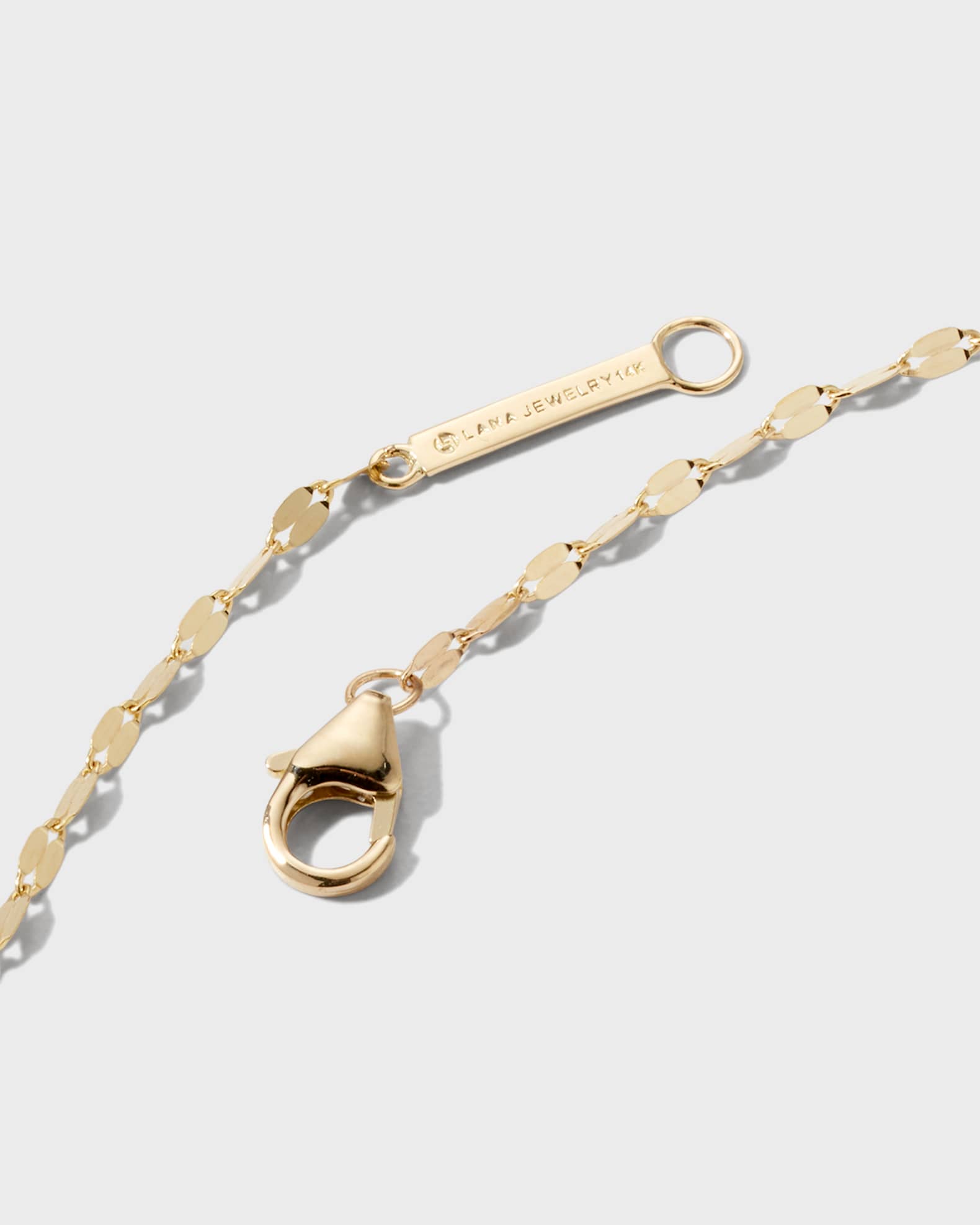 LANA Micro Cursive Initial Necklace | Neiman Marcus