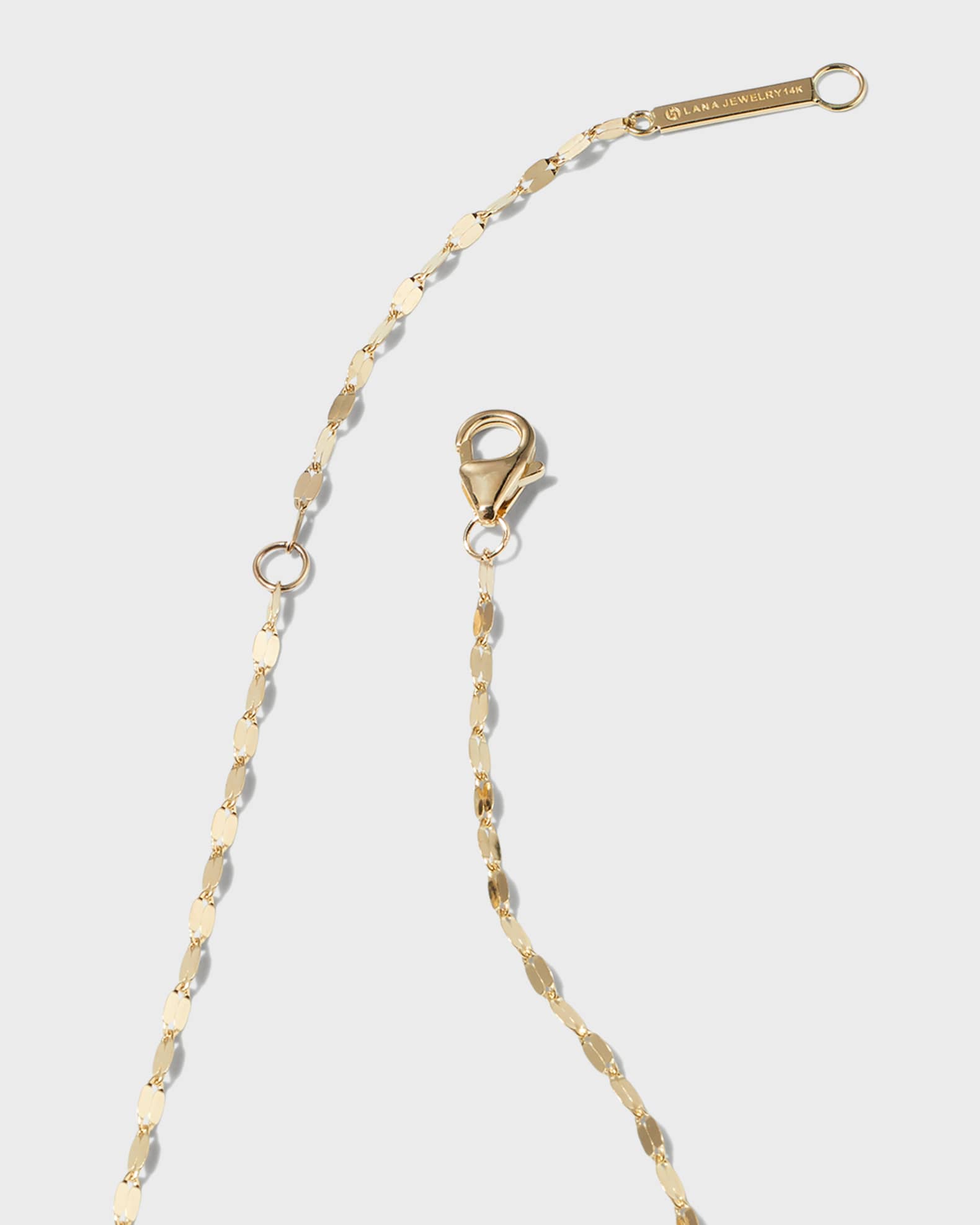LANA Micro Cursive Initial Necklace | Neiman Marcus
