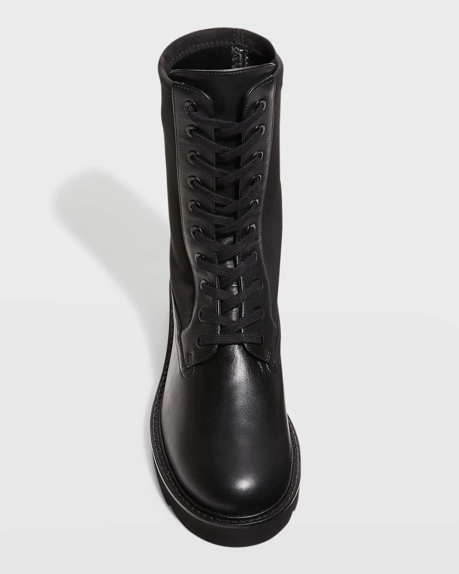 Stuart Weitzman Ande Lift Tonal Combat Booties | Neiman Marcus