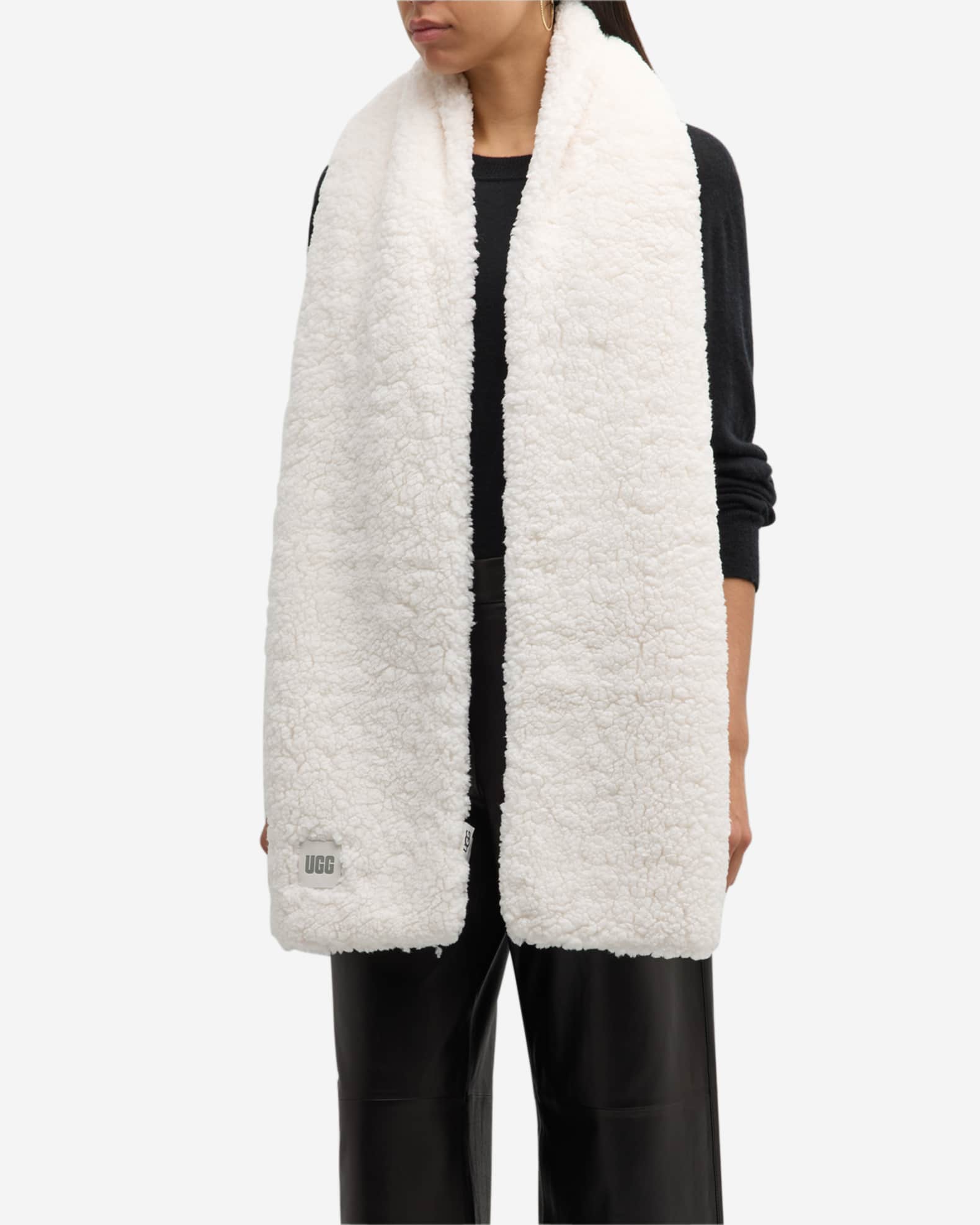 Oversized Sherpa Scarf | Neiman Marcus