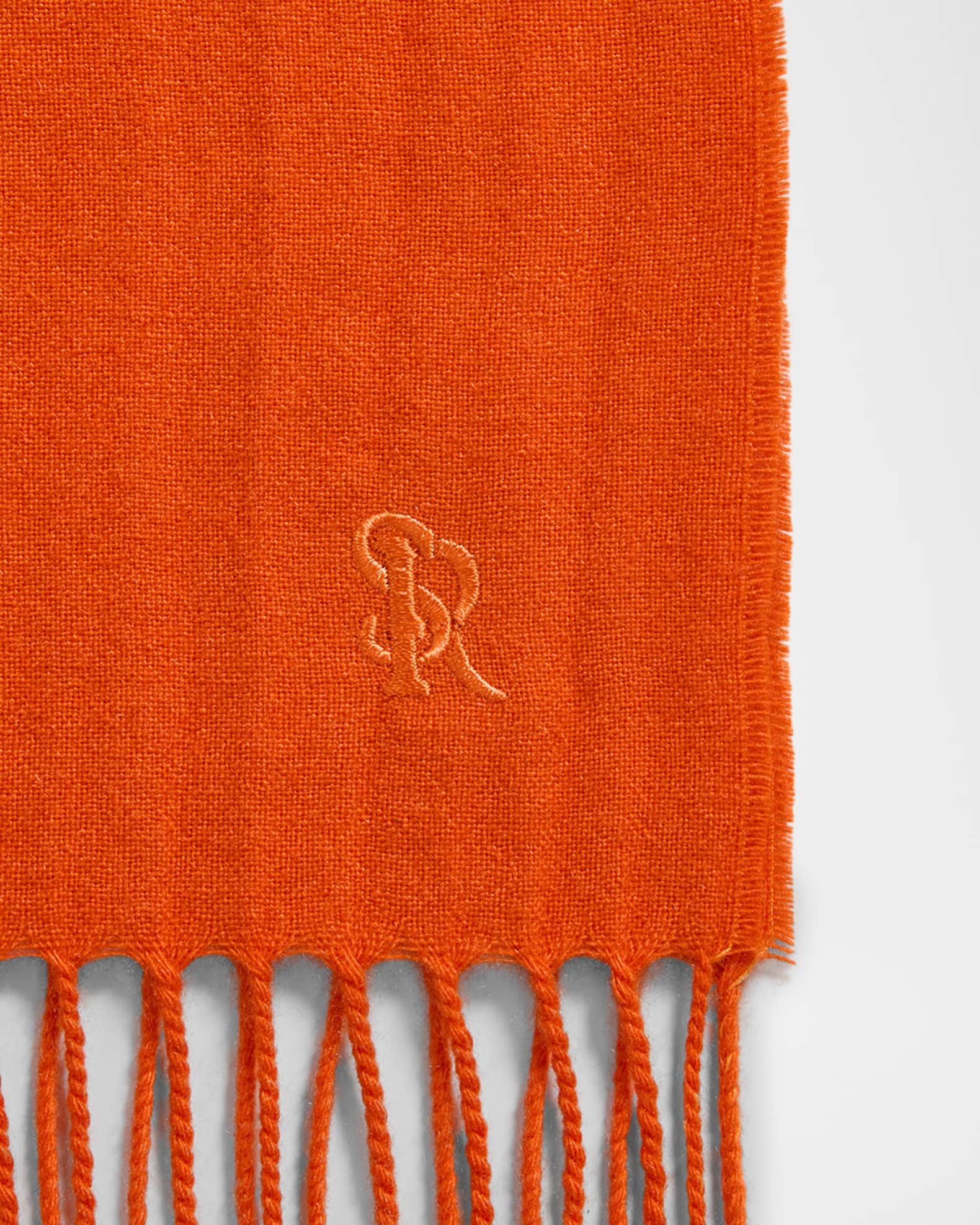 Stefano Ricci Men's Cashmere Embroidered Monogram Scarf | Neiman Marcus