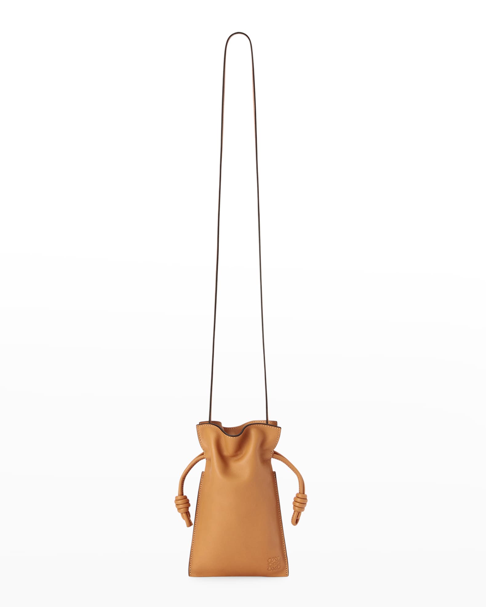 Loewe Flamenco Pocket Mini Drawstring Crossbody Bag | Neiman Marcus