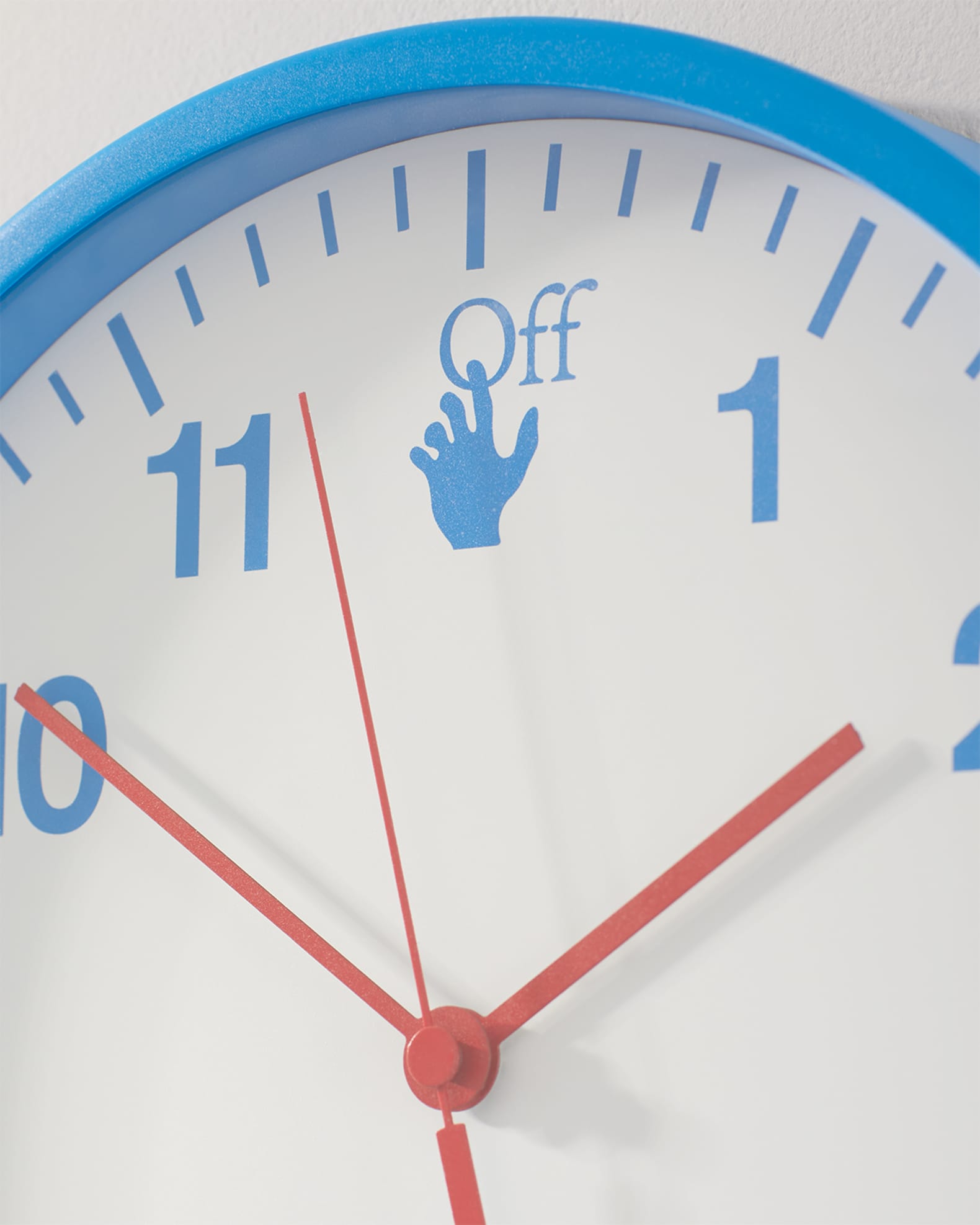 Off-White Blue Wall Clock | Neiman Marcus