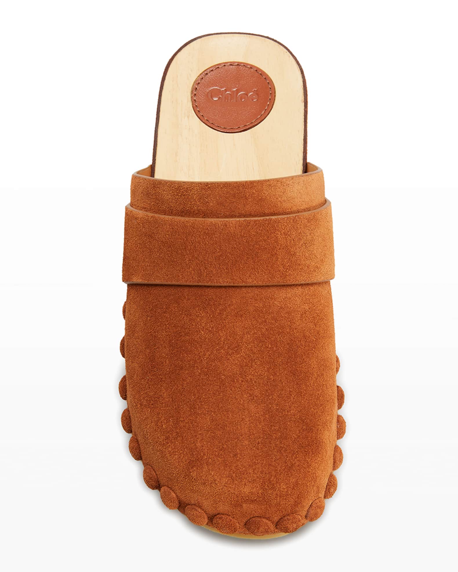 Chloe Joy Suede Mule Clogs | Neiman Marcus