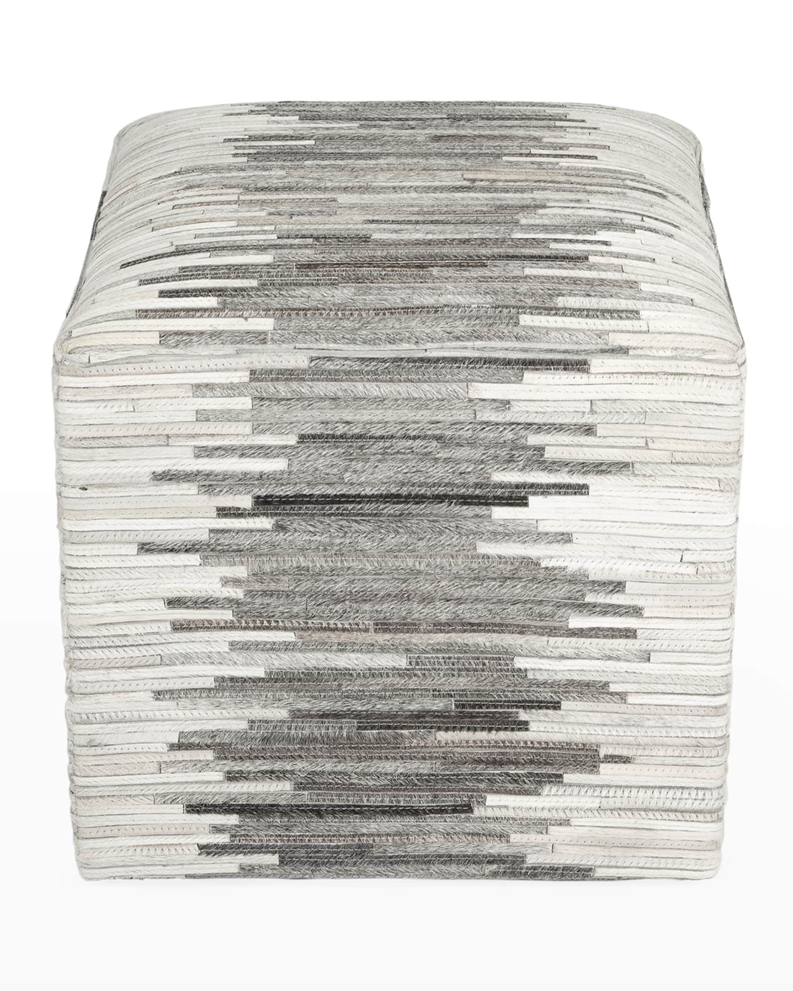 Butler Specialty Co Ronnie Hair on Hide Ottoman | Neiman Marcus