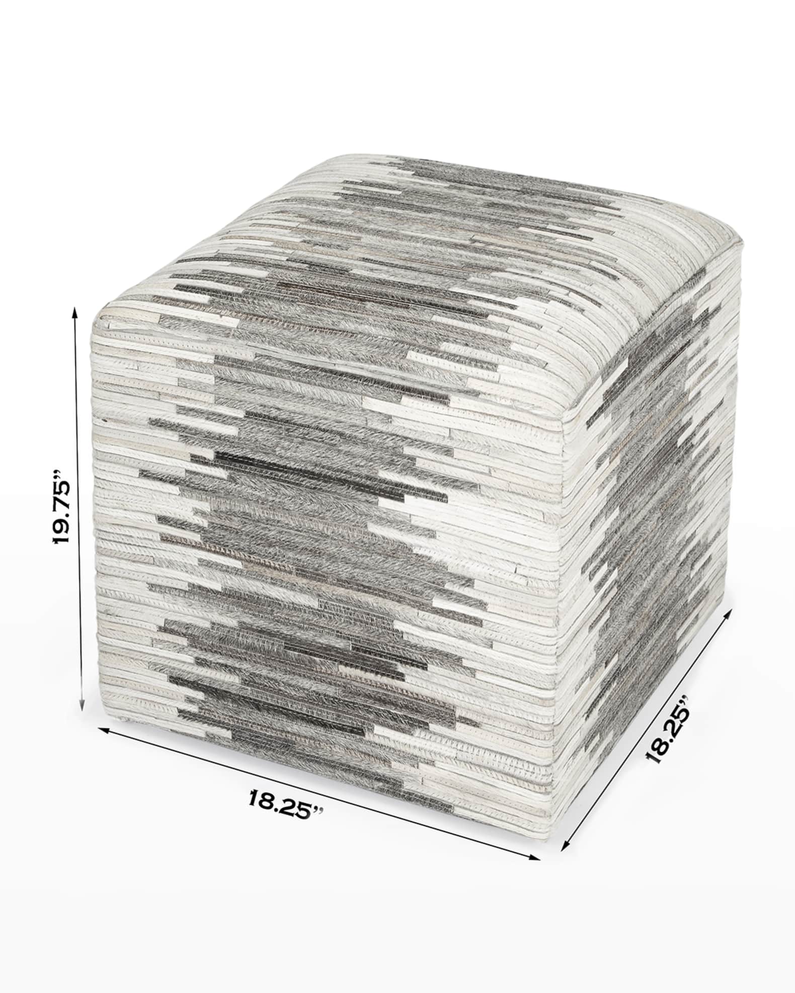 Butler Specialty Co Ronnie Hair on Hide Ottoman | Neiman Marcus