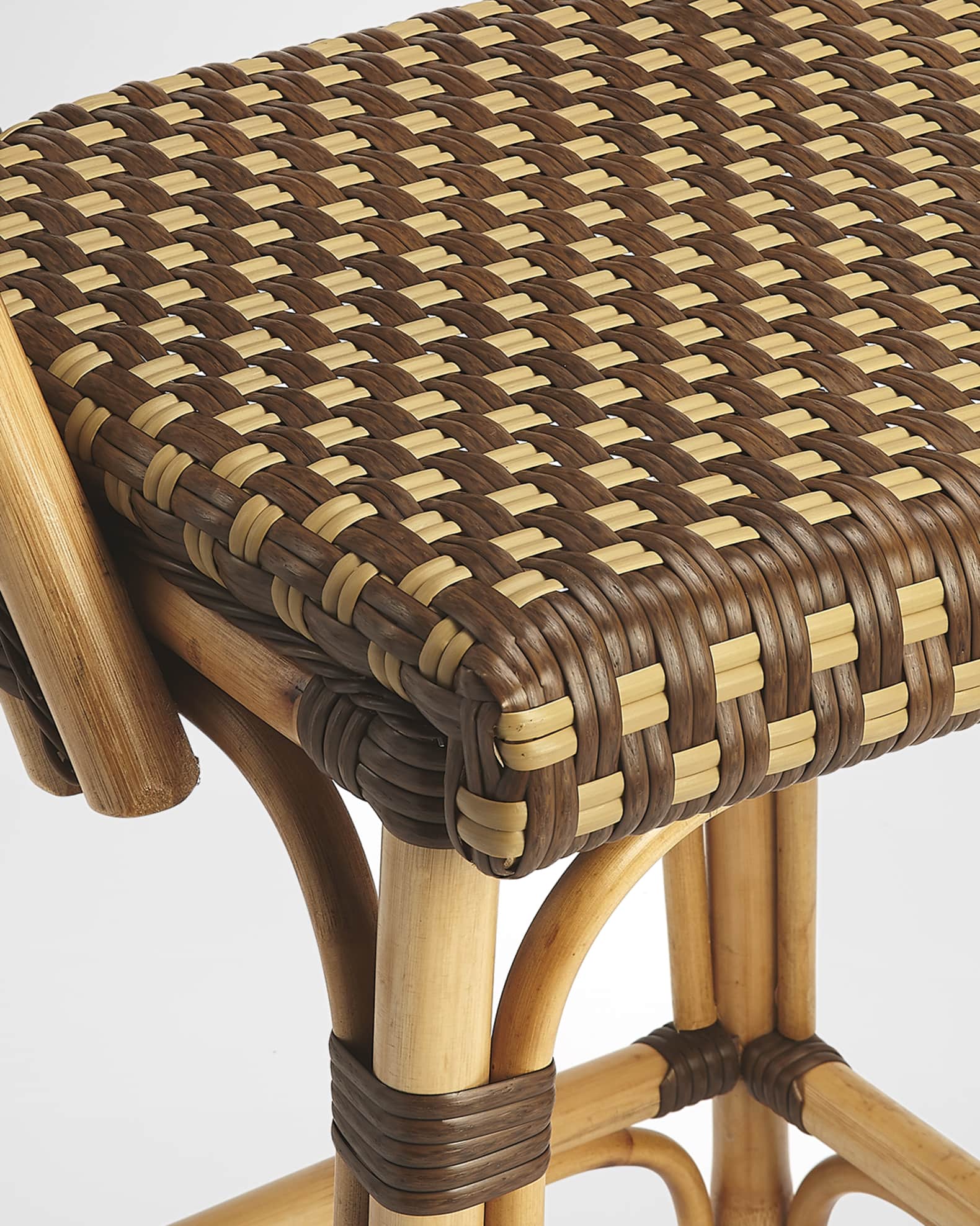 Butler Specialty Co Eli Rattan Bar Stool 28" | Neiman Marcus