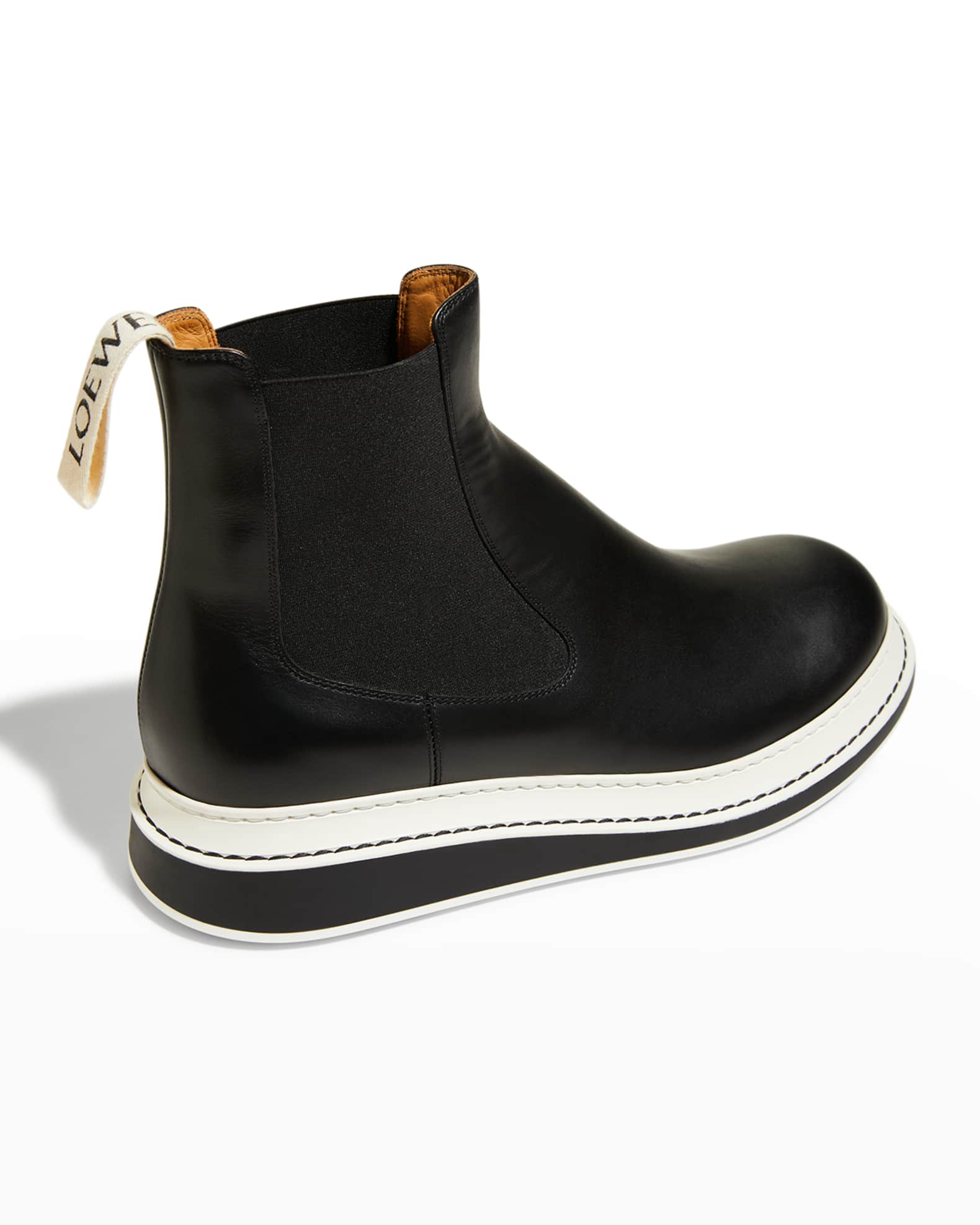 Loewe Men's Leather Chelsea Boots | Neiman Marcus