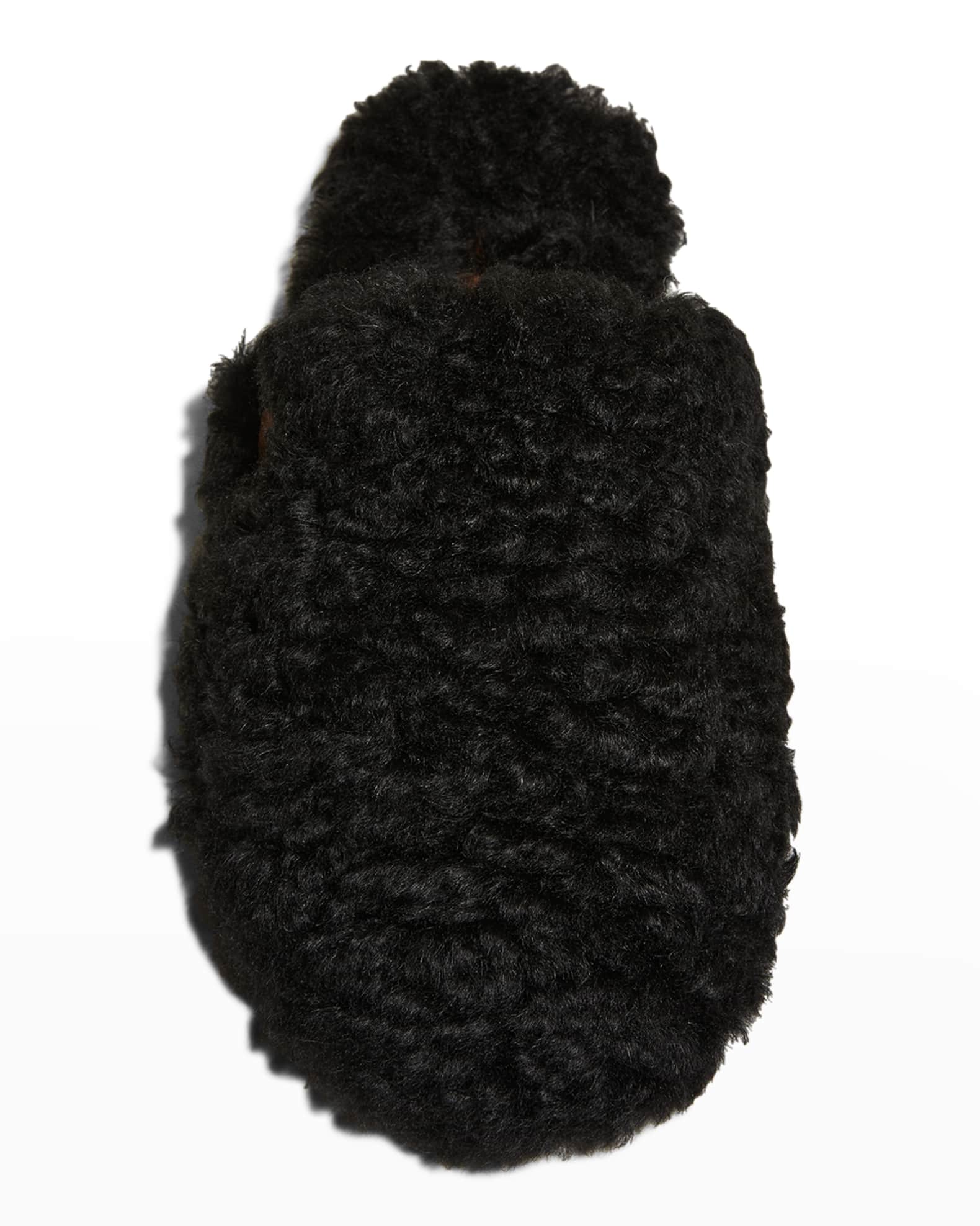 Loewe Shearling Cozy Flat Slippers | Neiman Marcus