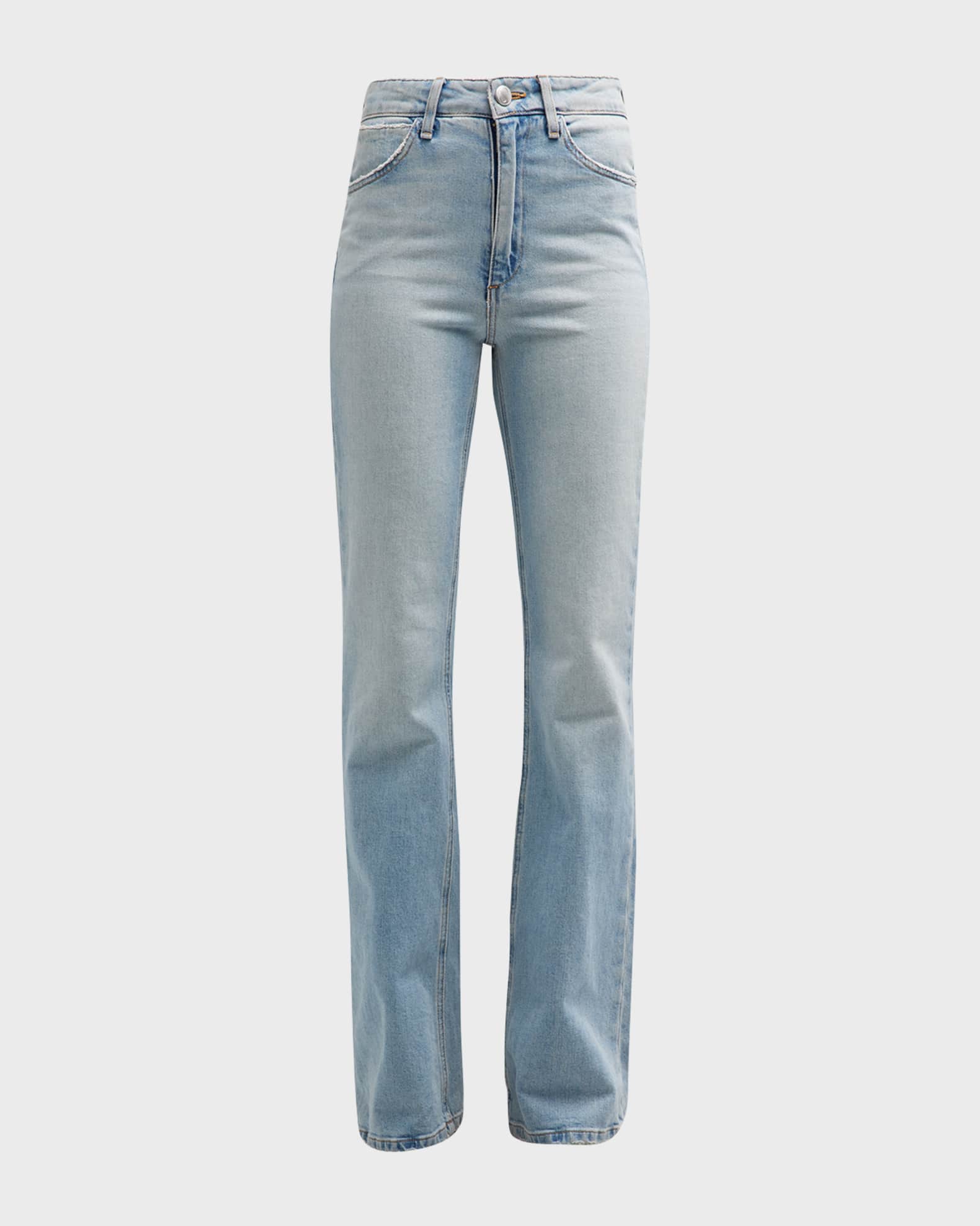 SPRWMN Francoise Micro Flare Denim Jeans | Neiman Marcus