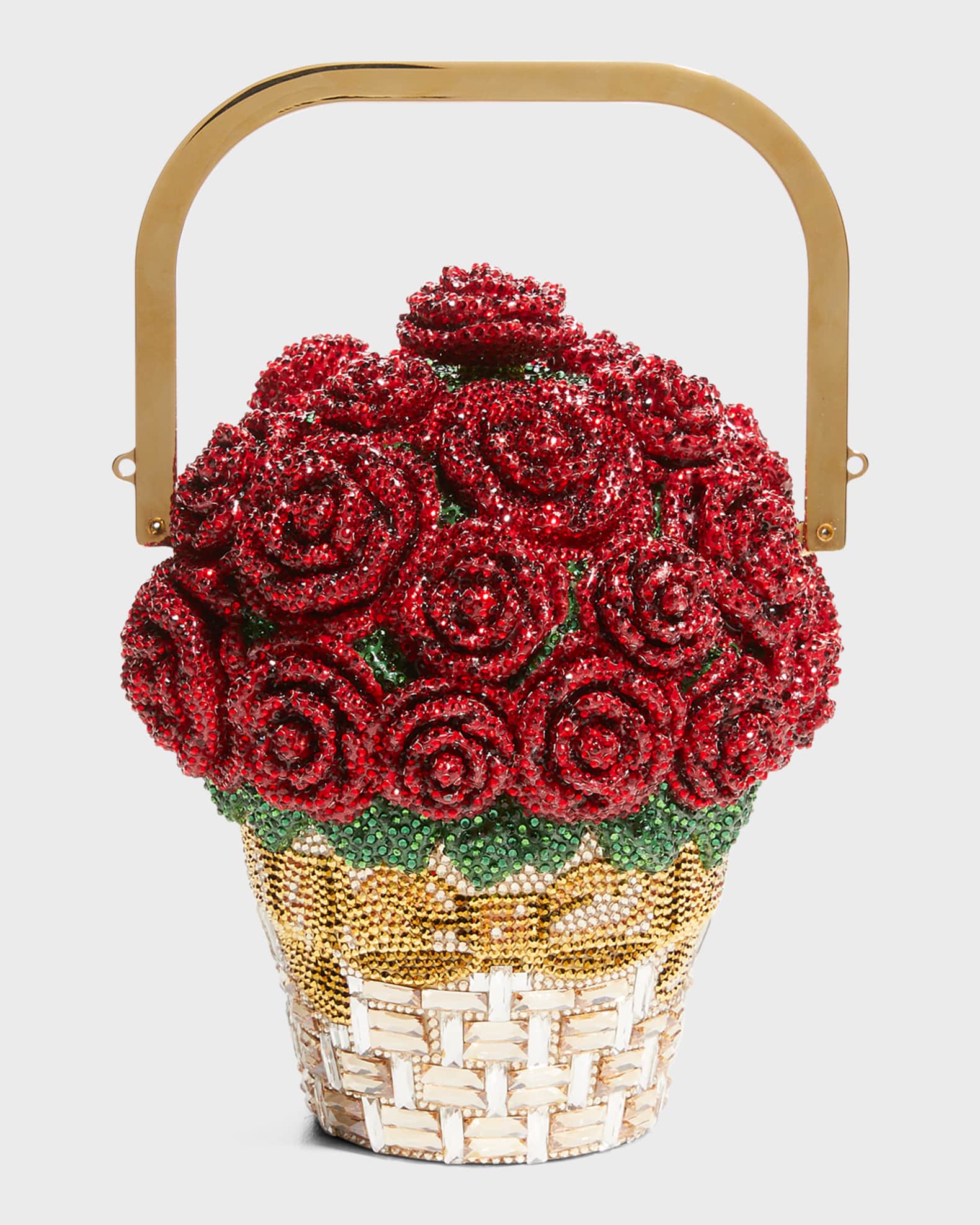 Judith Leiber Couture Basket of Roses Crystal Clutch Bag | Neiman Marcus