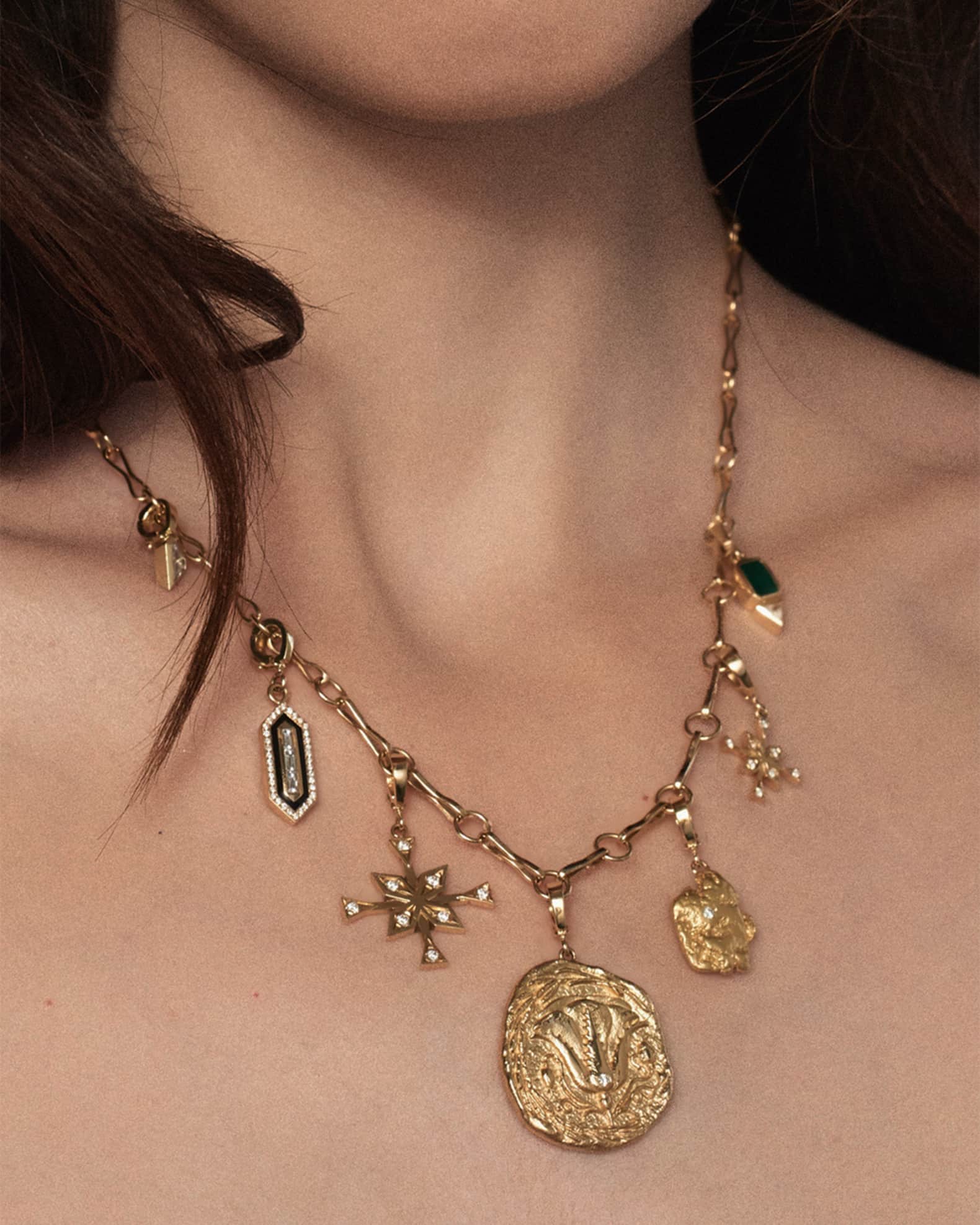 AZLEE Large Circle Link Handmade Chain | Neiman Marcus