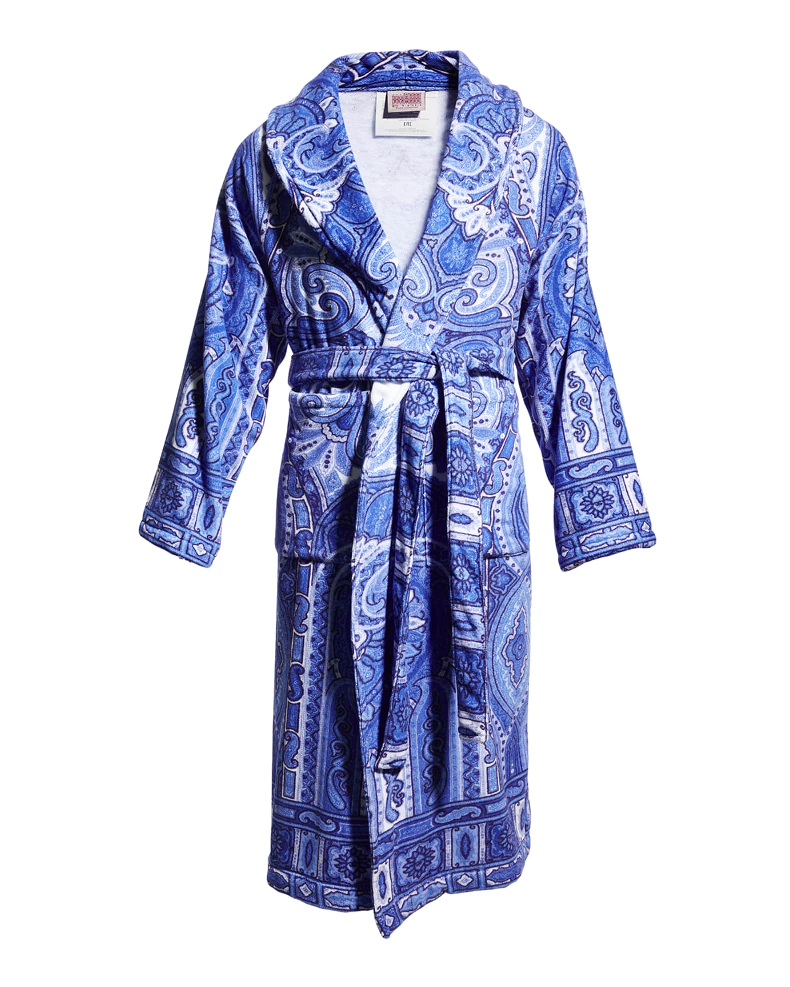 Etro Men's Paisley Cotton Robe | Neiman Marcus