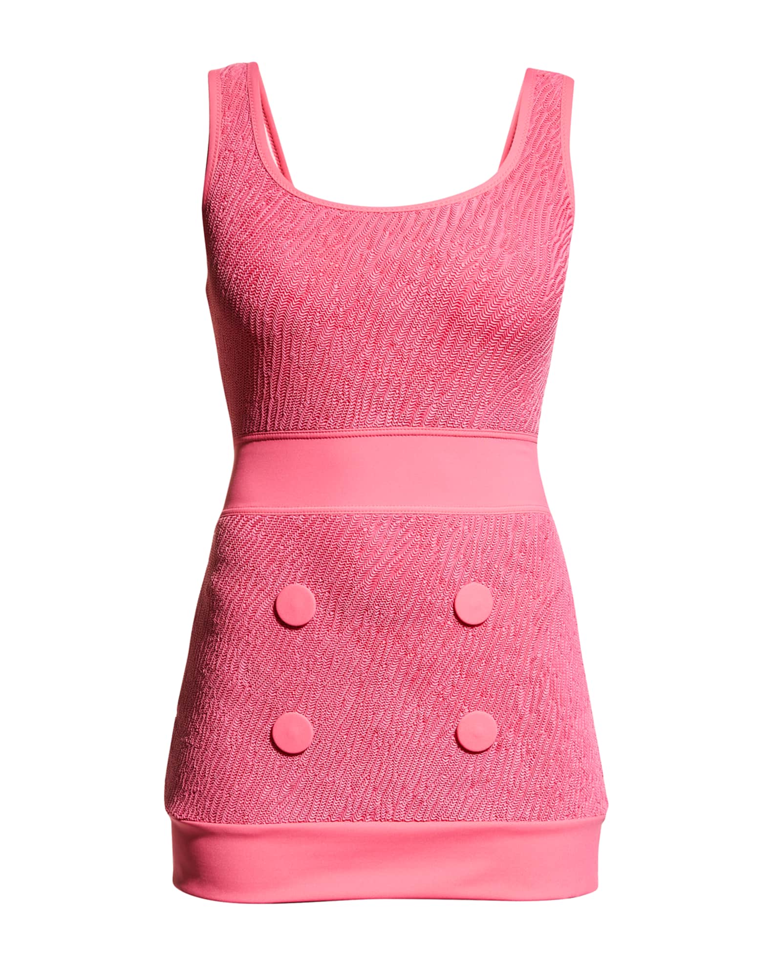 Shan Dahlia Textured Swim Dress | Neiman Marcus