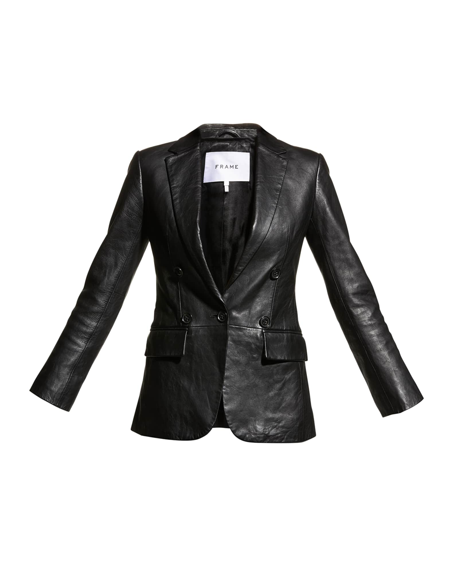 FRAME 70s Leather Blazer | Neiman Marcus
