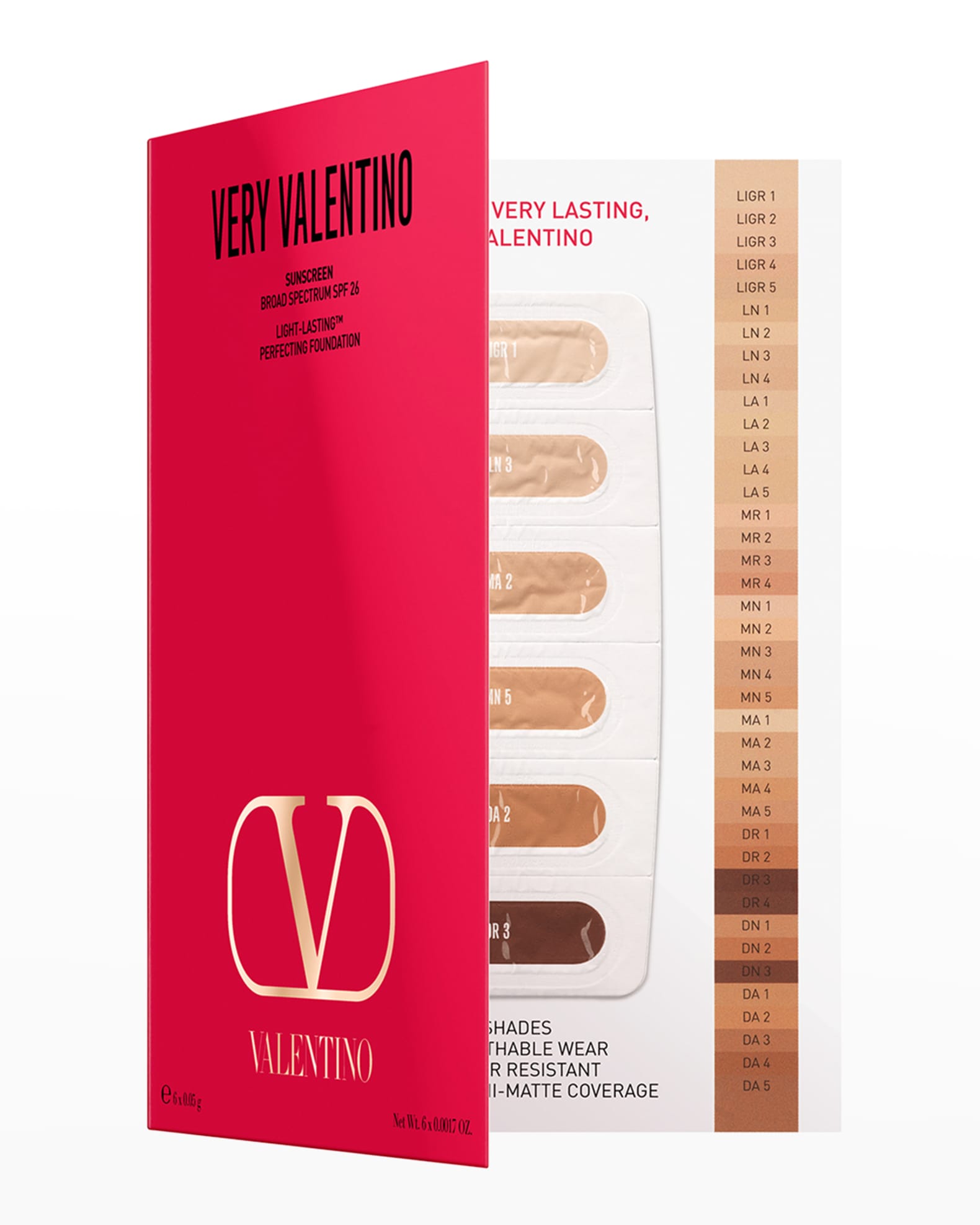 Valentino Garavani Very Valentino Foundation Cards Sample at Checkout ...