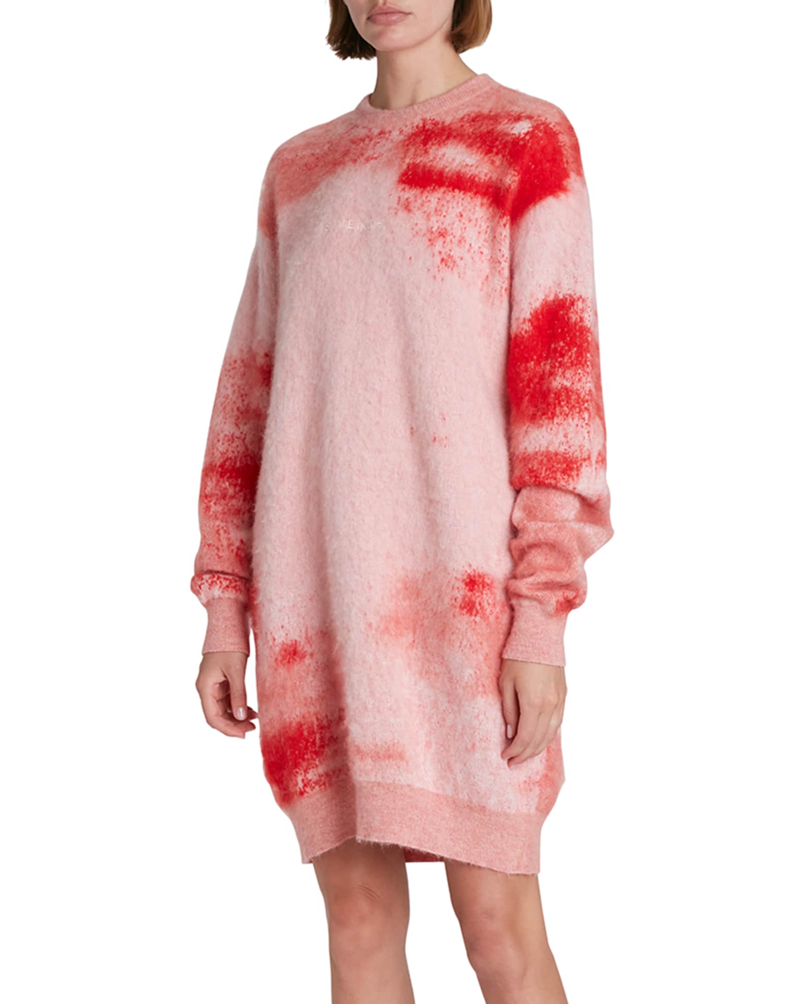 Givenchy x Chito True Hearted Spray Paint Logo Sweater Dress | Neiman ...