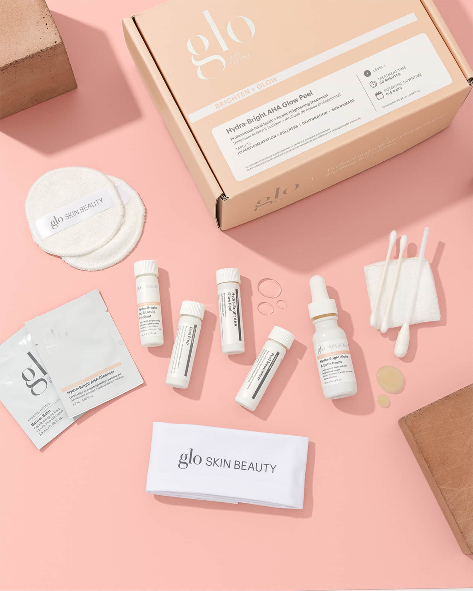 Glo Skin Beauty Hydra-Bright AHA Glow Peel Set | Neiman Marcus