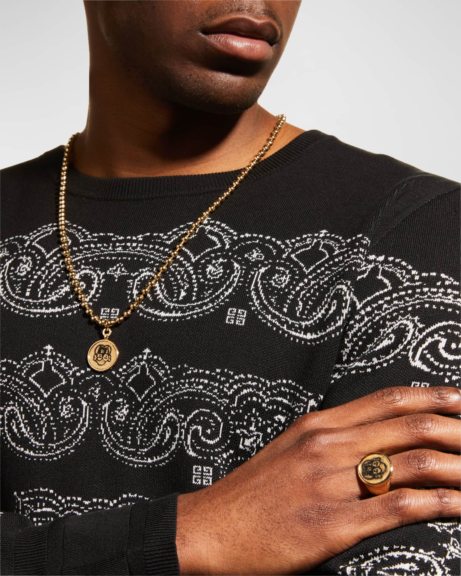 Givenchy x Chito Men's Finesse Pup Signet Ring | Neiman Marcus