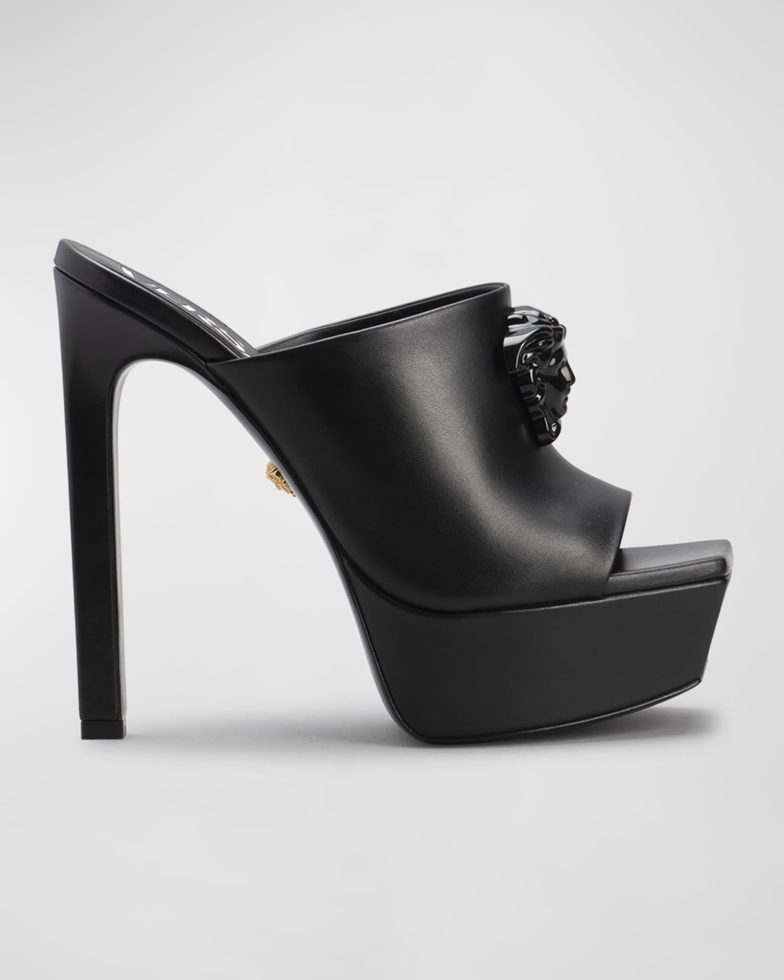 Versace La Medusa Platform Mules | Neiman Marcus