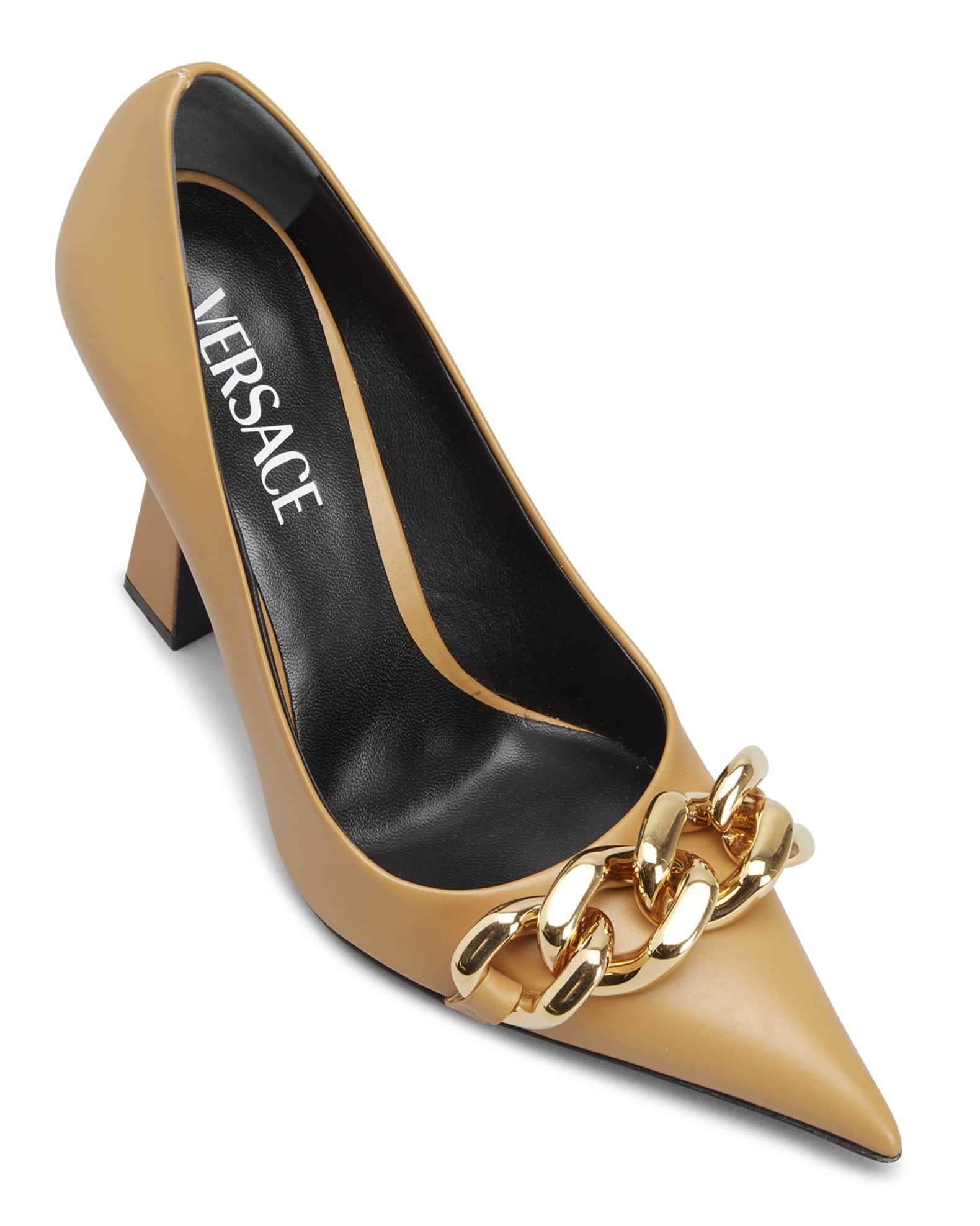 Versace Chain Pumps | Neiman Marcus