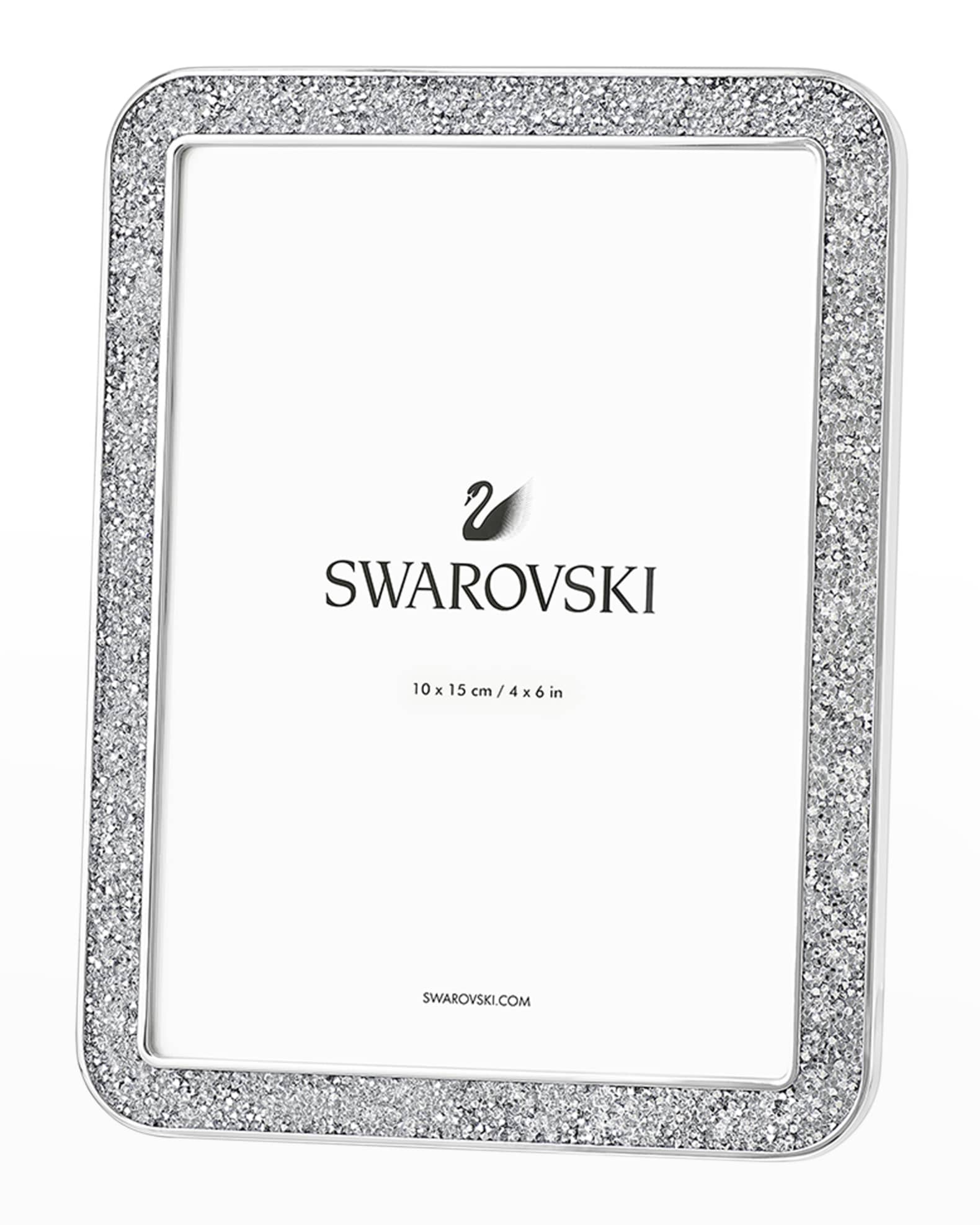 SWAROVSKI Minera Silver-Tone Photo Frame, 4" x 6" | Neiman Marcus