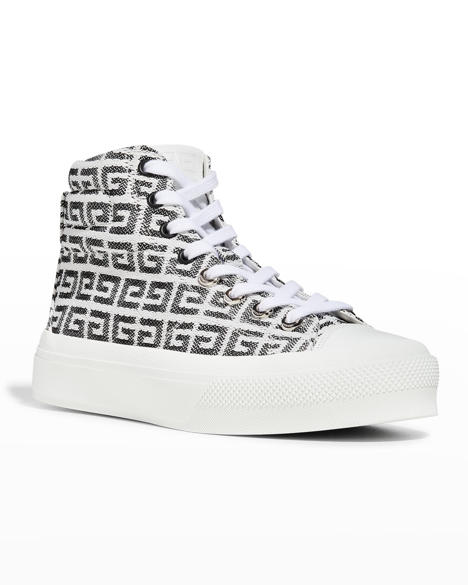 Givenchy City 4G Jacquard High-Top Sneakers | Neiman Marcus