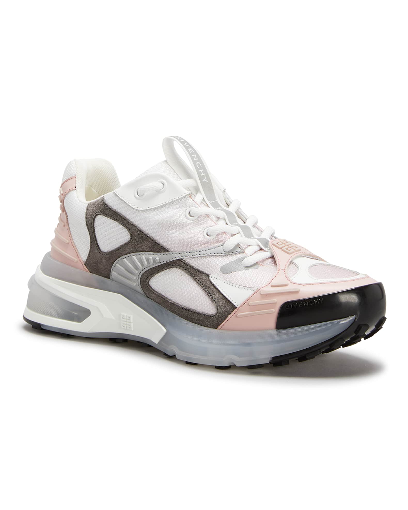 Givenchy GIV 1 Mesh Clear-Sole Runner Sneakers | Neiman Marcus