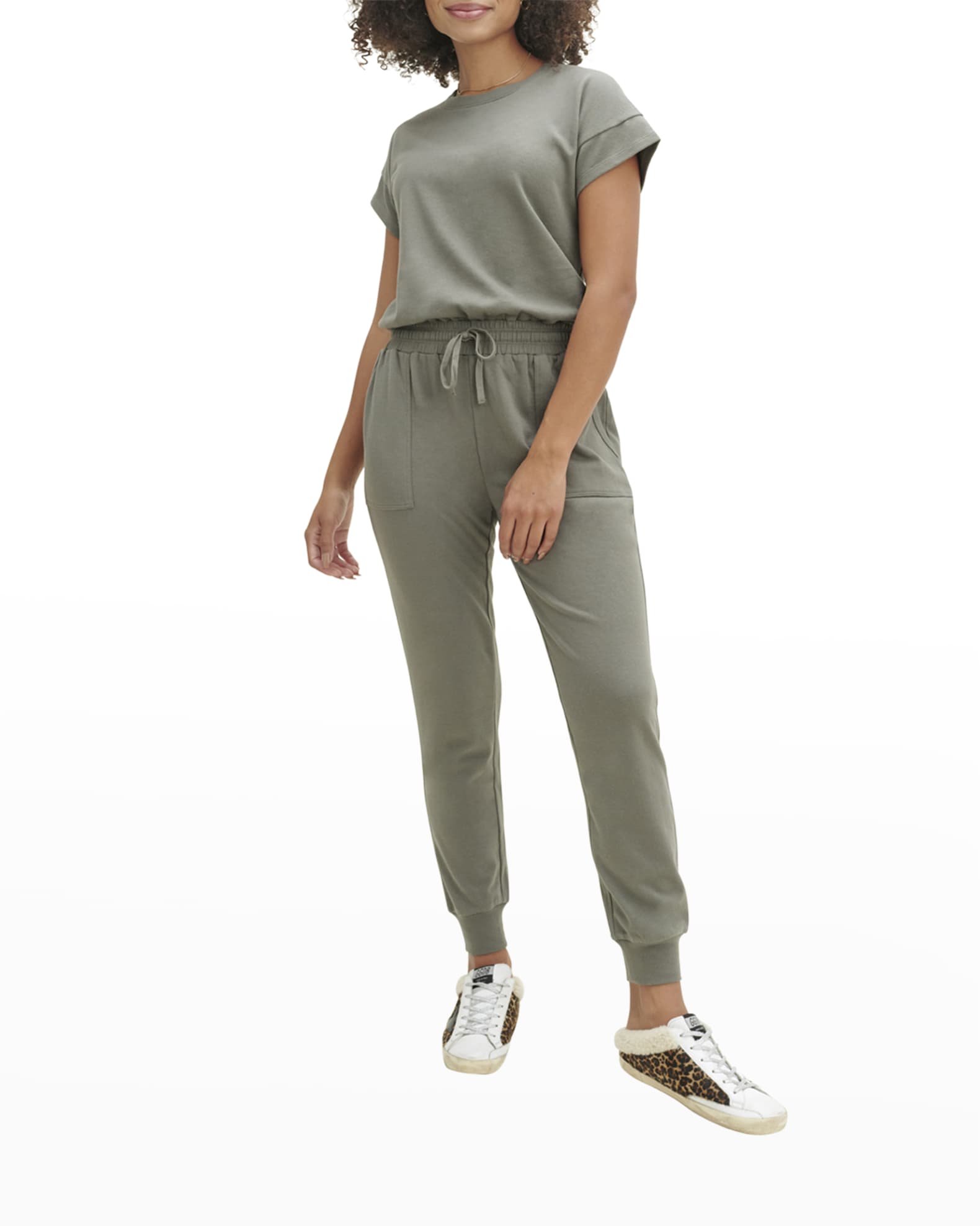 Splendid Eco Terry Drawstring Jumpsuit | Neiman Marcus