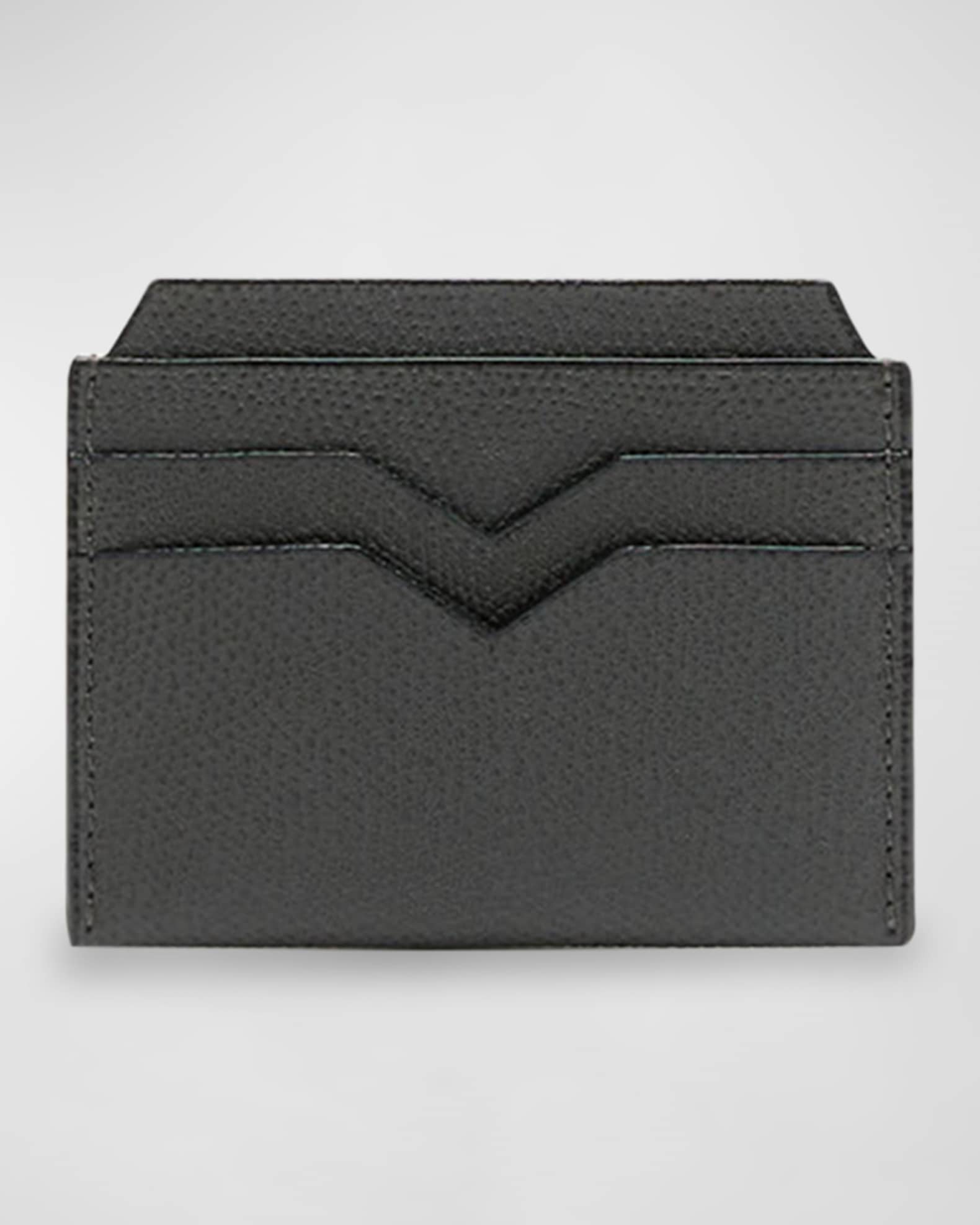 Valextra Calf Leather Card Holder | Neiman Marcus