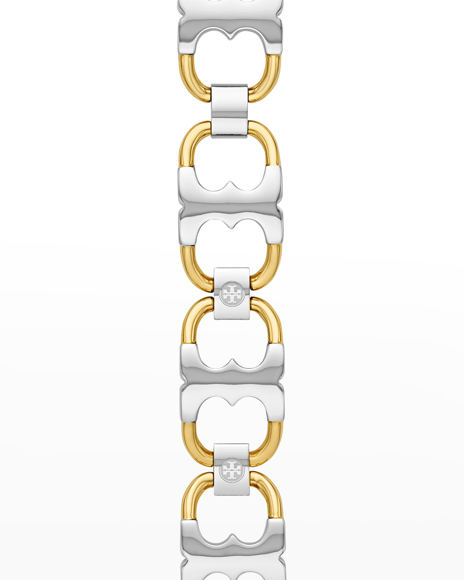 Tory Burch Doublet-Link Stainless Steel Apple Watch Bracelet in Two ...