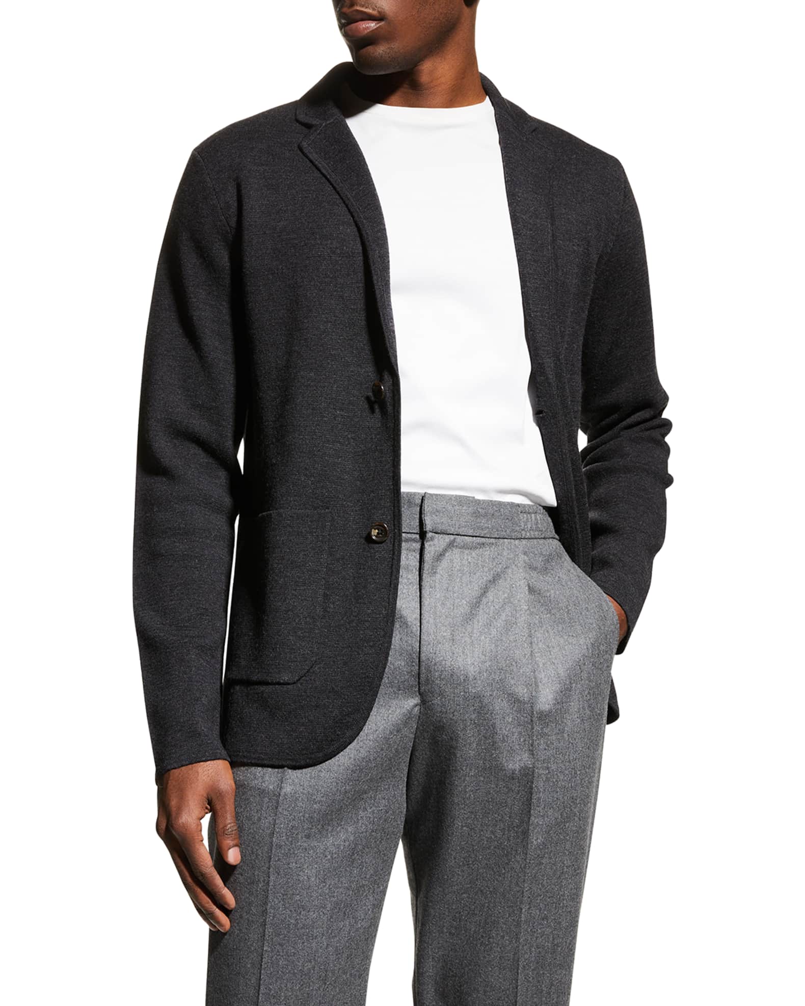 Amicale Men's Wool Sweater Blazer | Neiman Marcus
