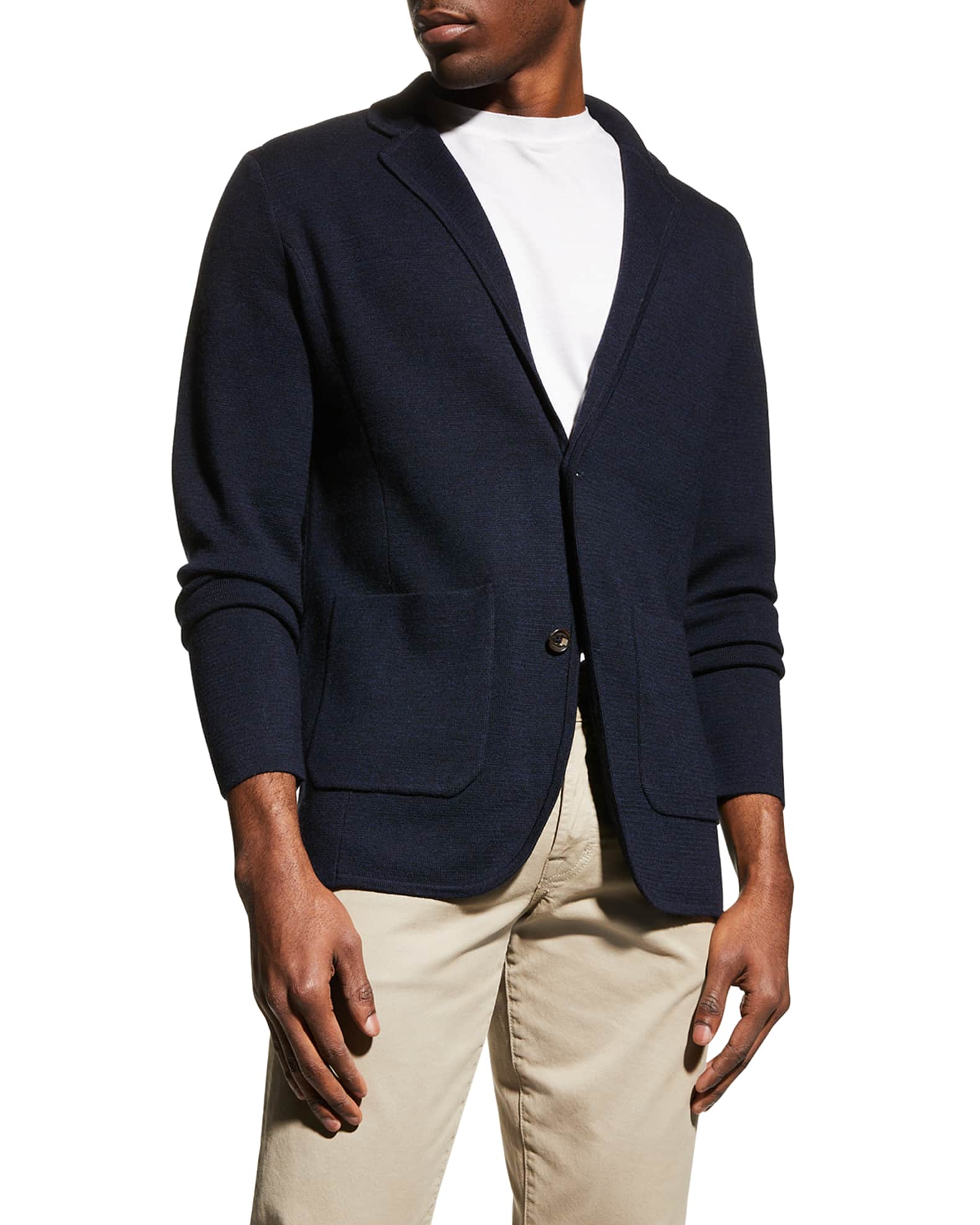 Amicale Men's Wool Sweater Blazer | Neiman Marcus