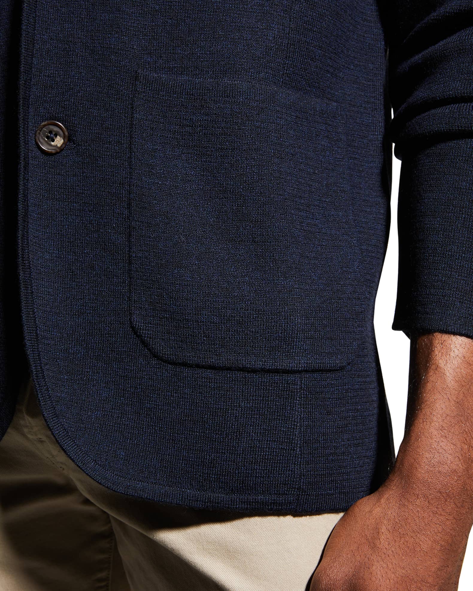 Amicale Men's Wool Sweater Blazer | Neiman Marcus