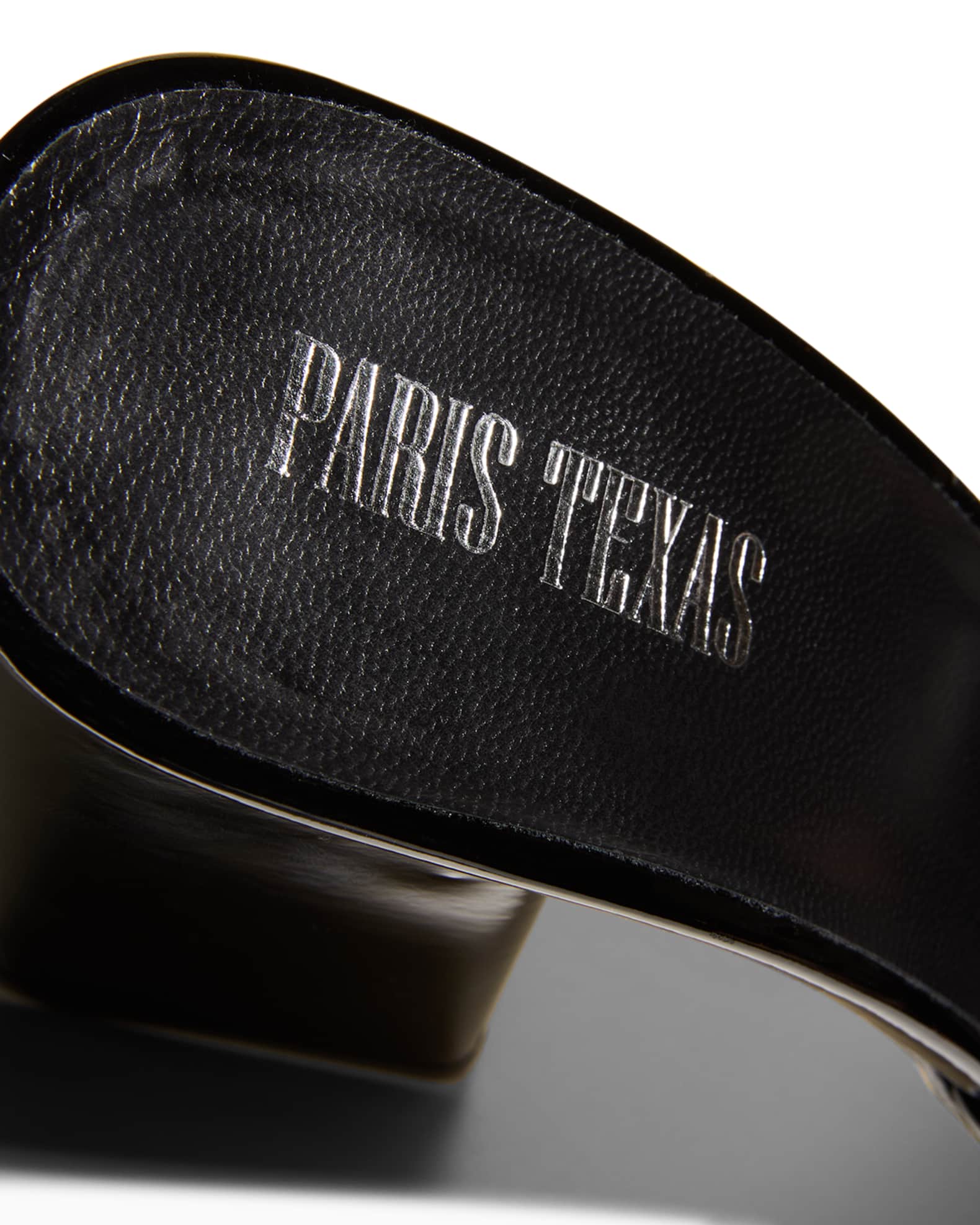 Paris Texas Anja Block-Heel Mule Sandals | Neiman Marcus