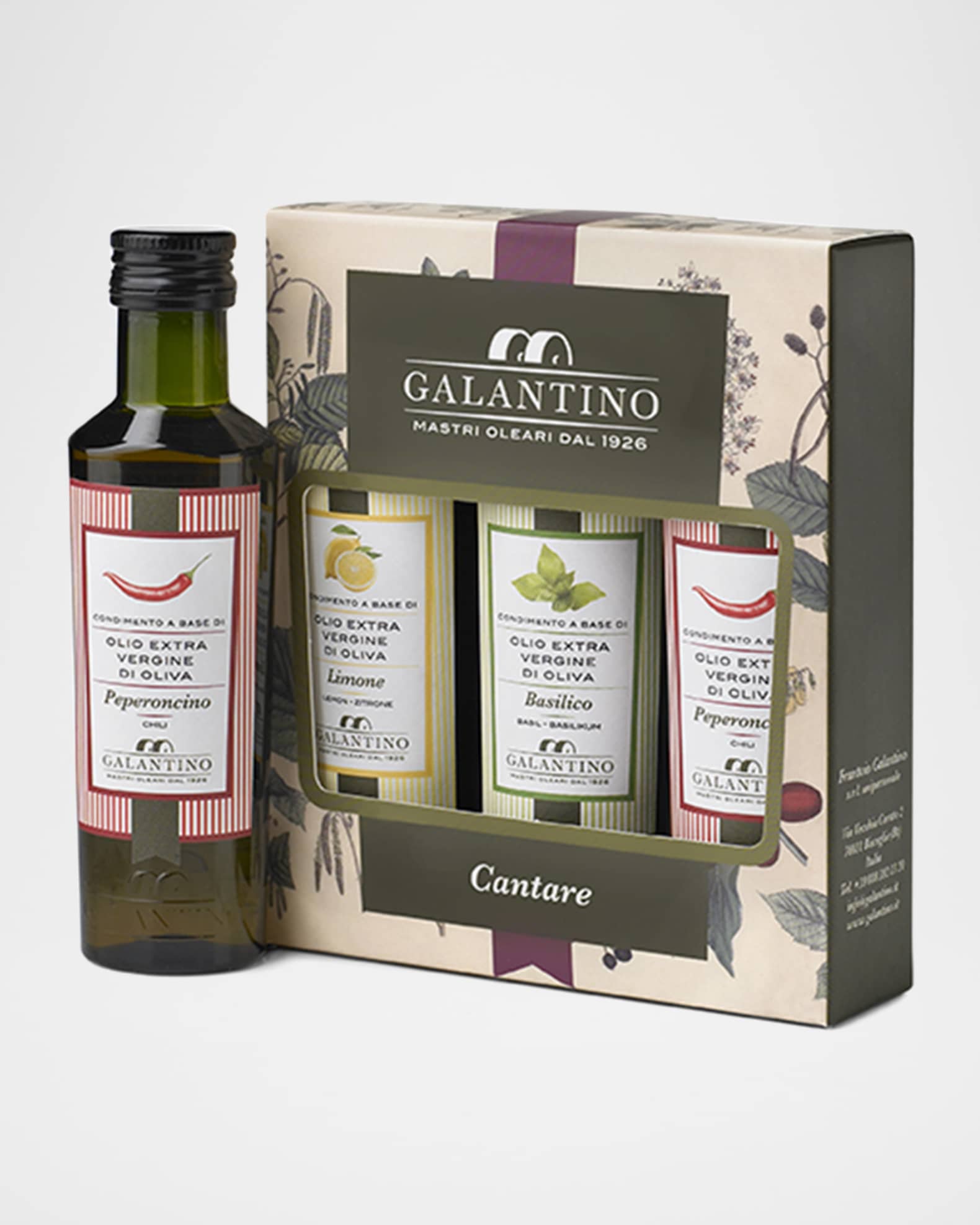 Frantoio Galantino Cantare Extra Virgin Olive Oil Gift Set | Neiman Marcus