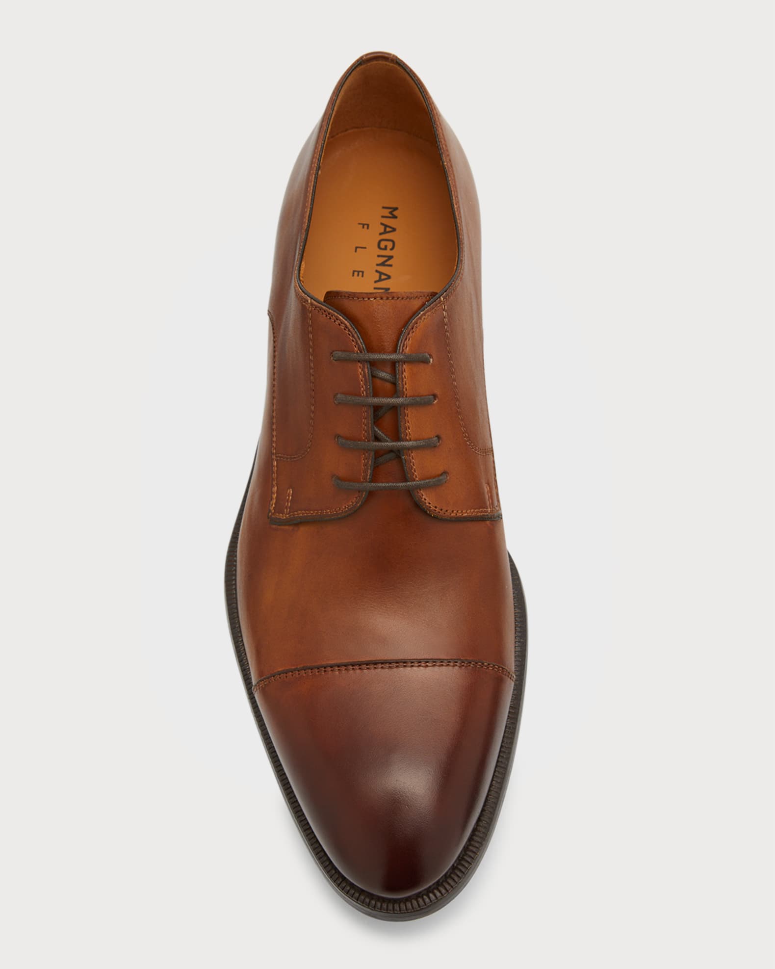 Magnanni Men's Harlan Rubber Sole Leather Derby Shoes | Neiman Marcus