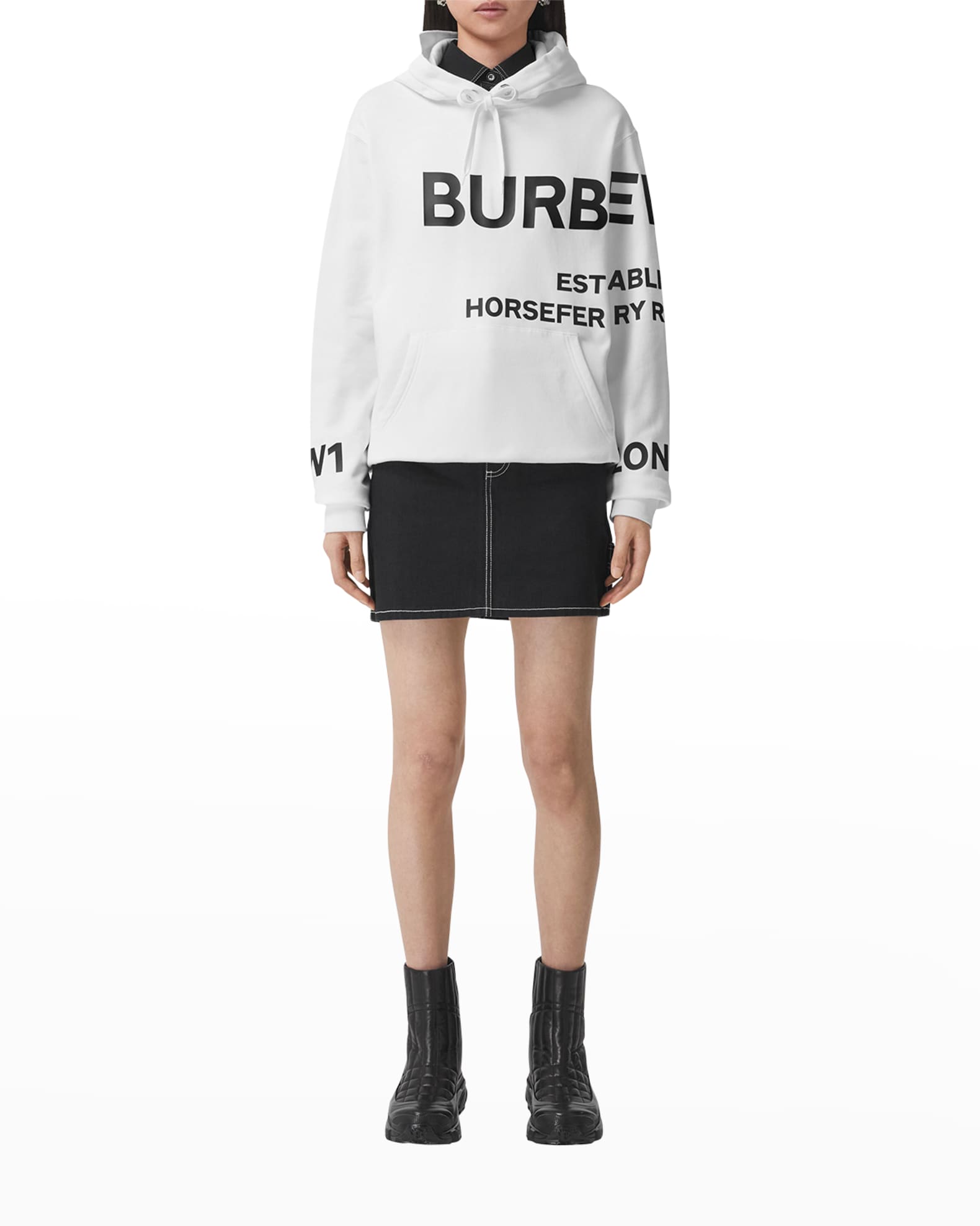 Burberry Poulter Horseferry Print Hoodie | Neiman Marcus