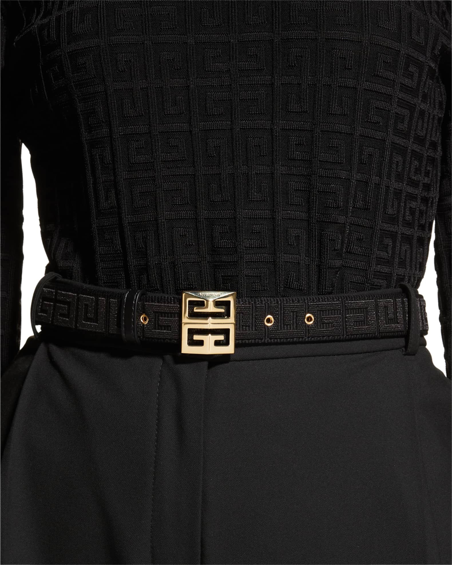 Givenchy 4G Monogram Buckle Belt | Neiman Marcus